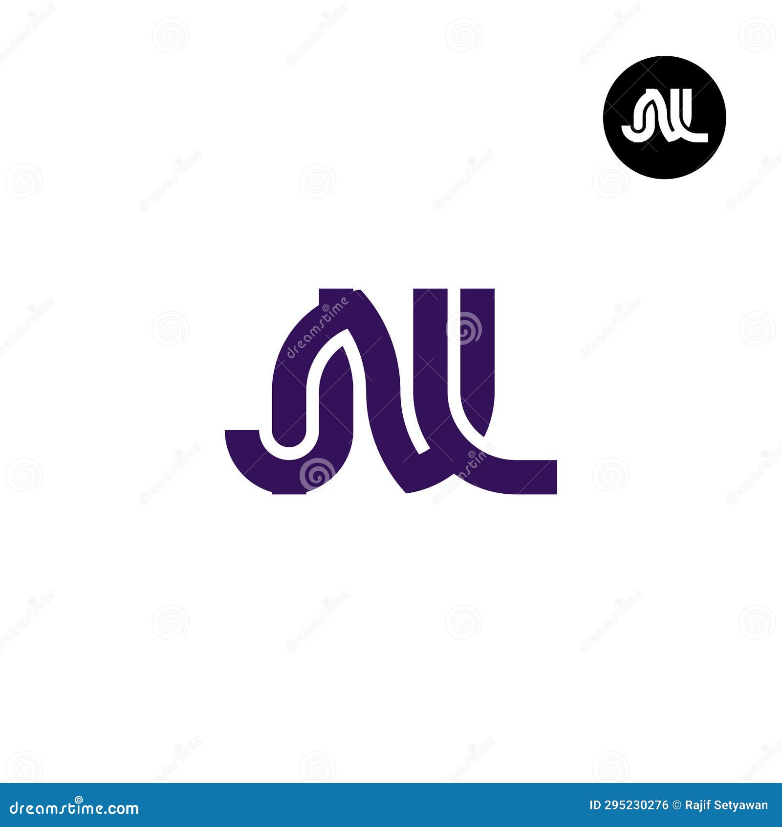 Letter JNL Monogram Logo Design Stock Vector - Illustration of venture ...