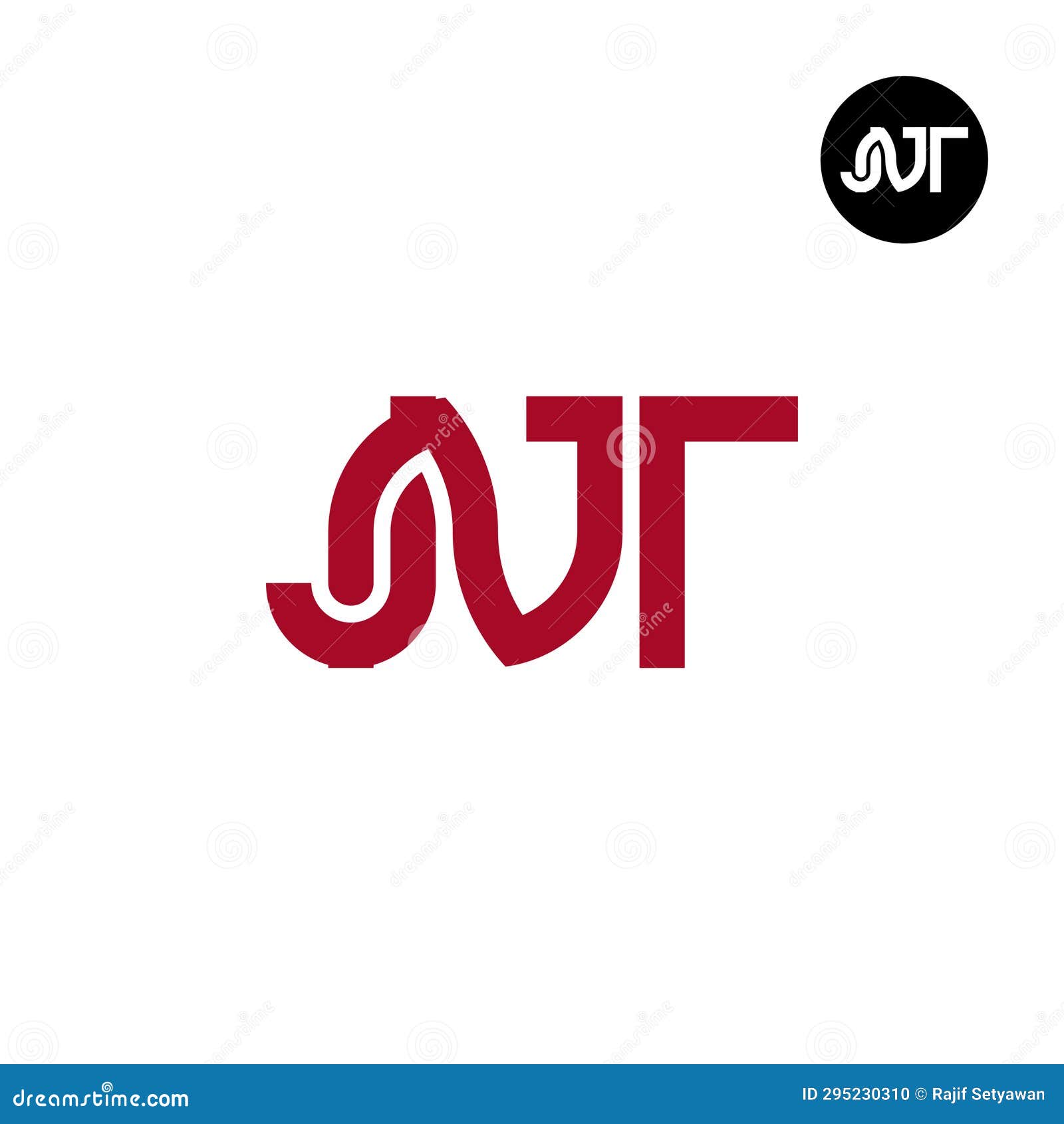 Letter JNT Monogram Logo Design Stock Vector - Illustration of logo ...