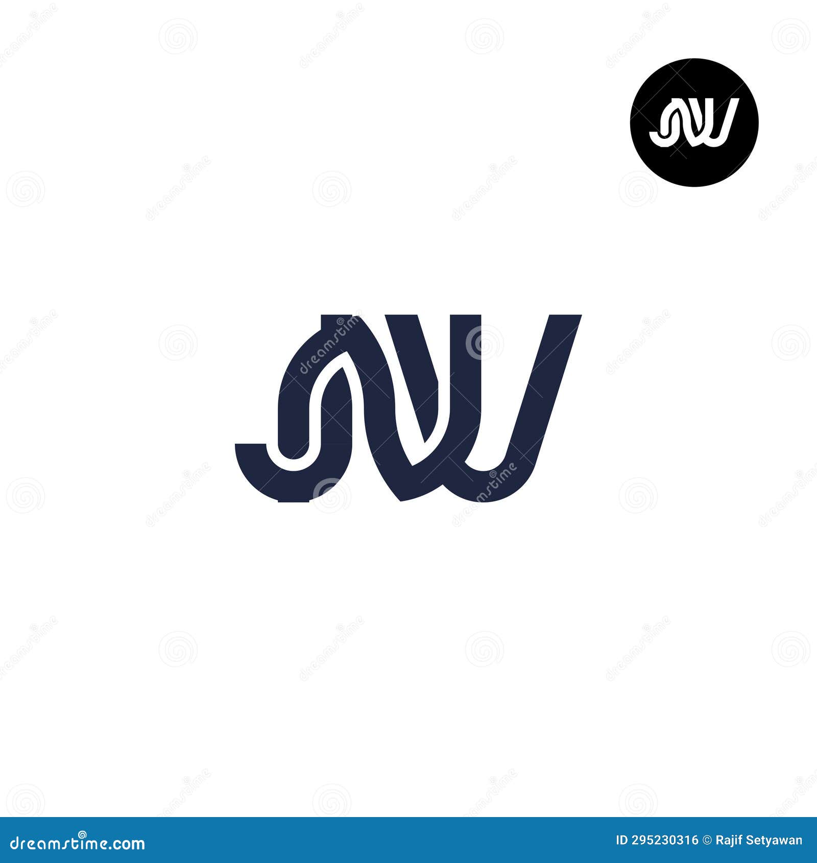 Letter JNV Monogram Logo Design Stock Vector - Illustration of ...