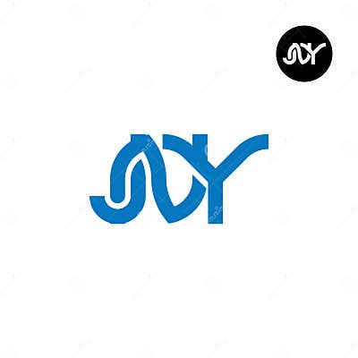 Letter JNY Monogram Logo Design Stock Vector - Illustration of initial ...