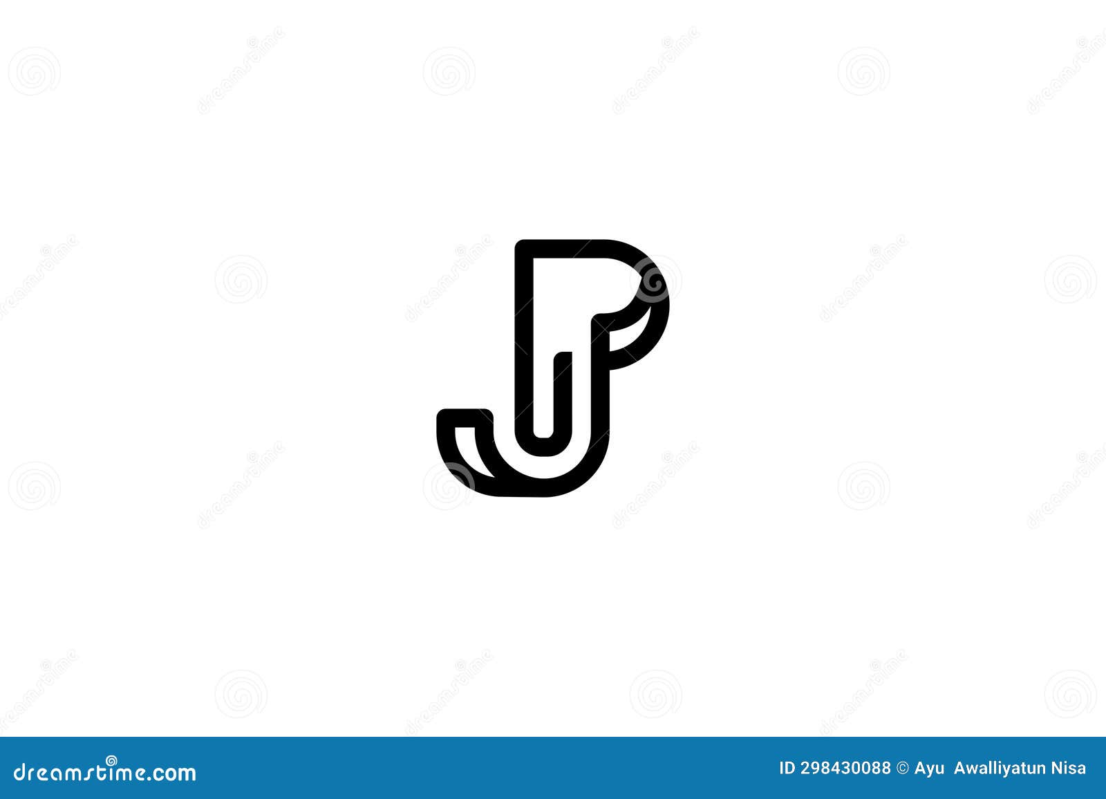 Letter JP Logo Design Vector Stock Vector - Illustration of template ...