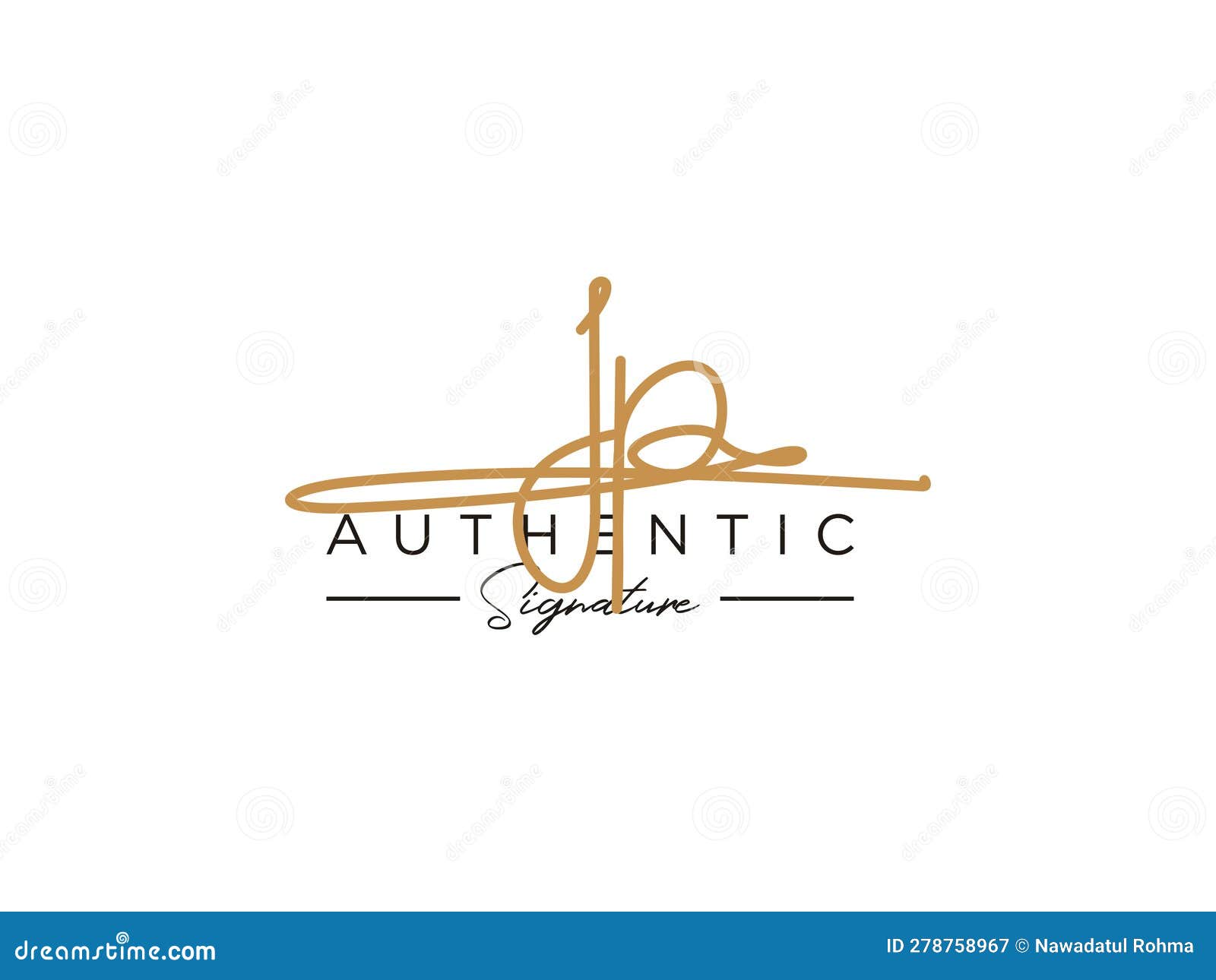 Letter JP Signature Logo Template Vector Stock Vector - Illustration of ...
