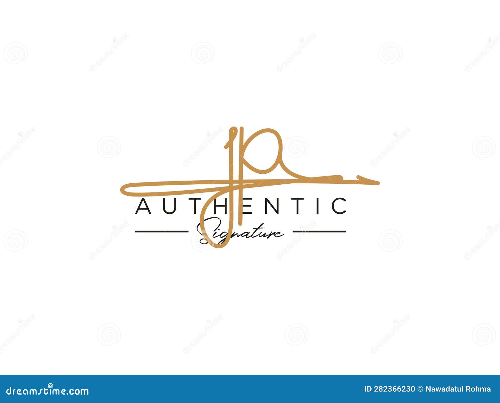 Letter JP Signature Logo Template Vector Stock Vector - Illustration of ...