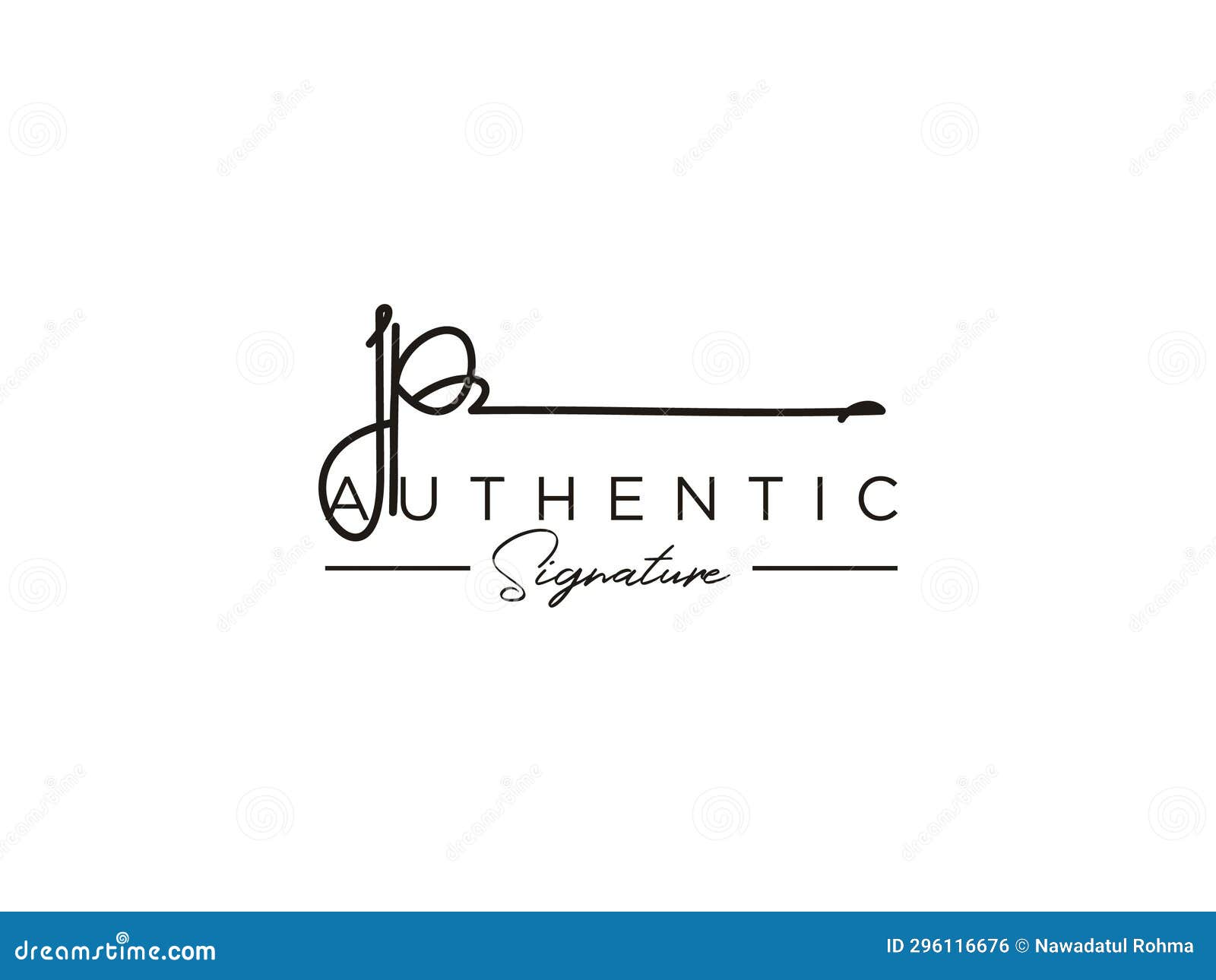 Letter JP Signature Logo Template Vector Stock Vector - Illustration of ...
