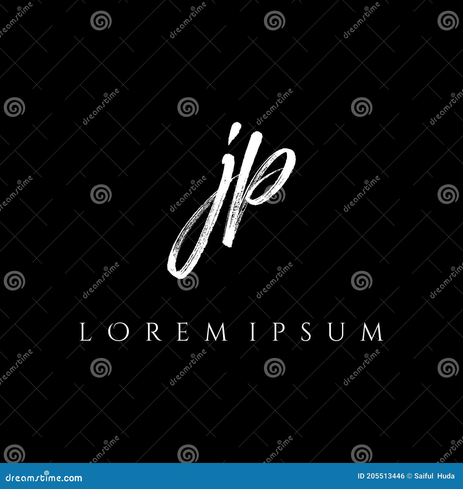Letter JP Simple Monogram Logo Icon Design. Stock Vector - Illustration ...