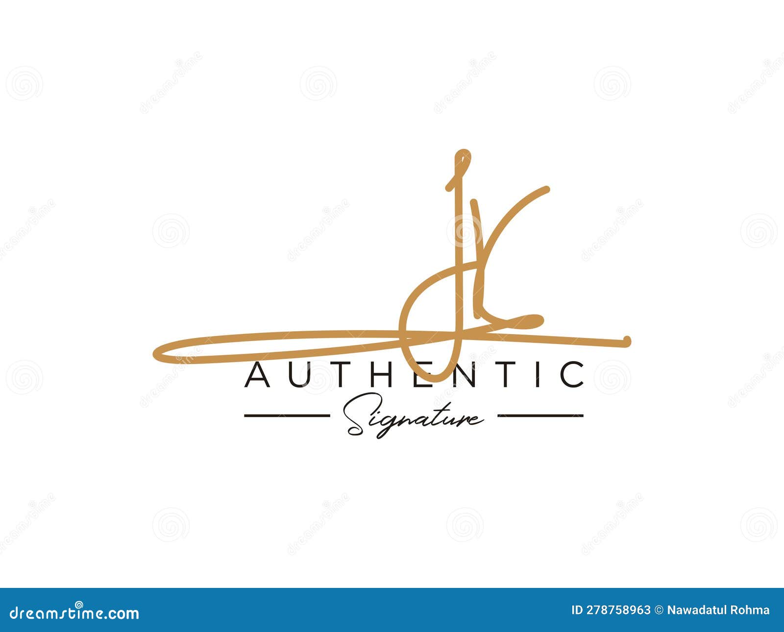 Letter JR Signature Logo Template Vector Stock Vector - Illustration of ...