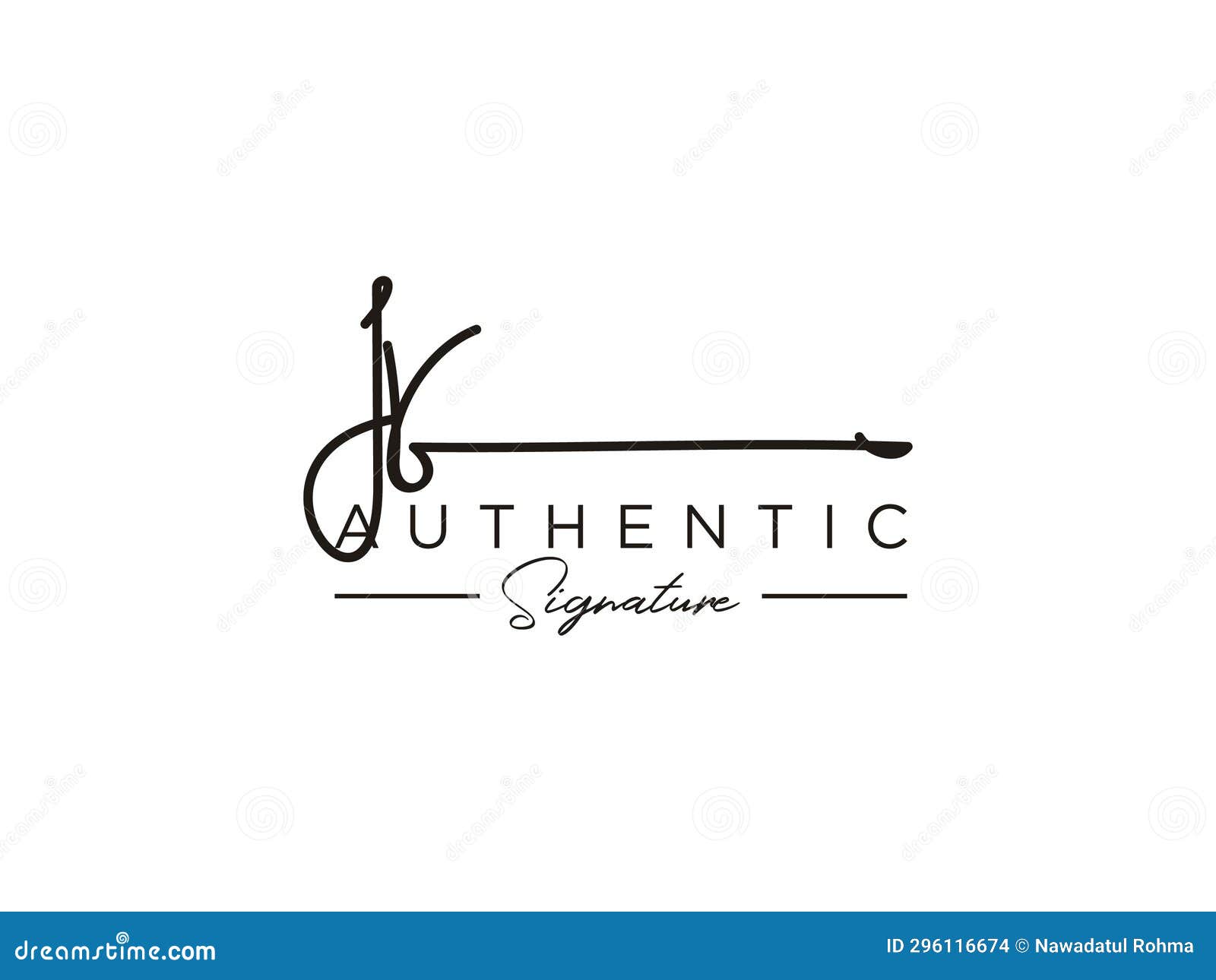 Letter JR Signature Logo Template Vector Stock Vector - Illustration of ...