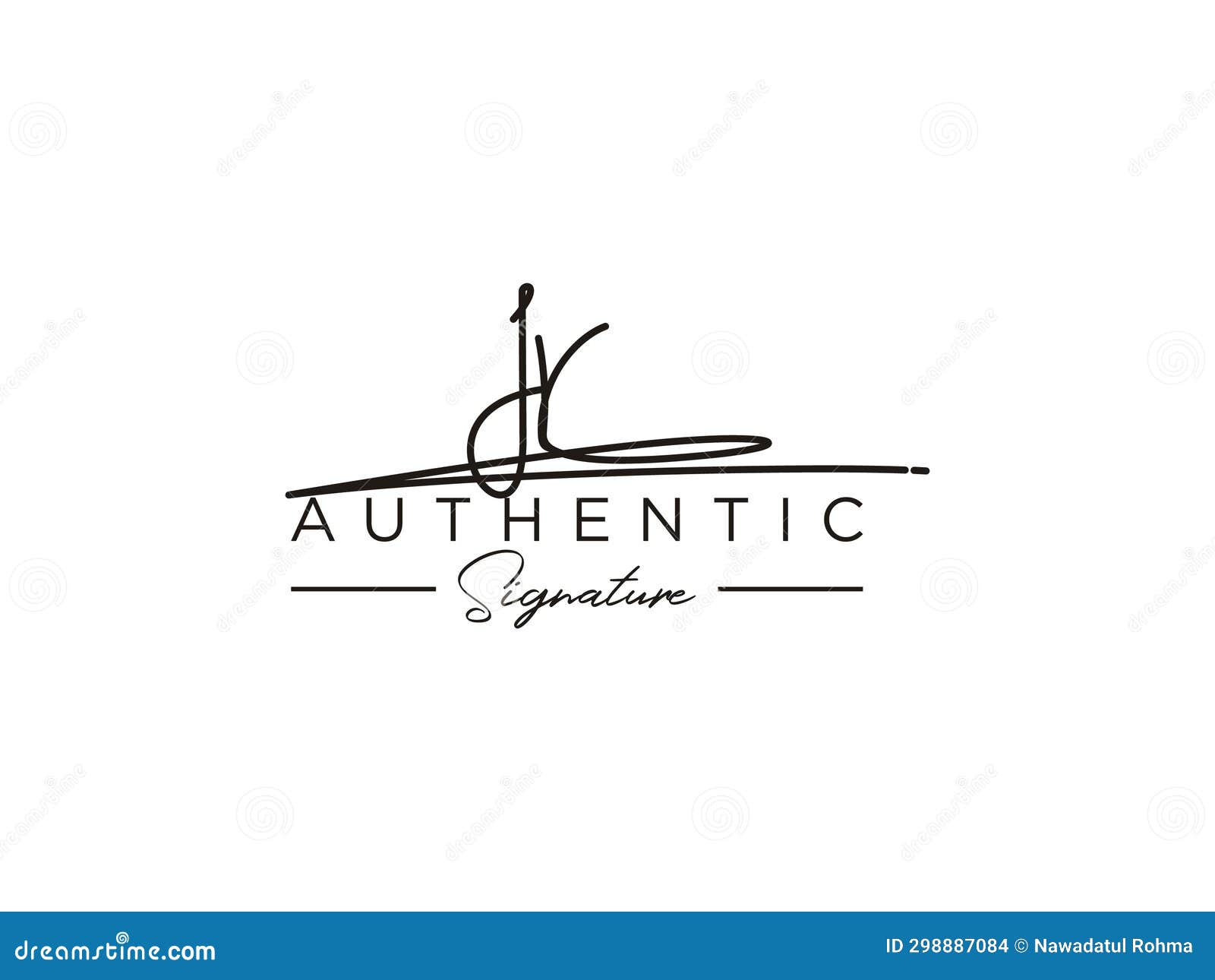 Letter JR Signature Logo Template Vector Stock Vector - Illustration of ...