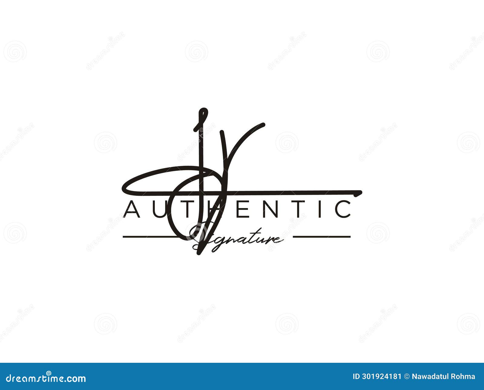 Letter JR Signature Logo Template Vector Stock Vector - Illustration of ...