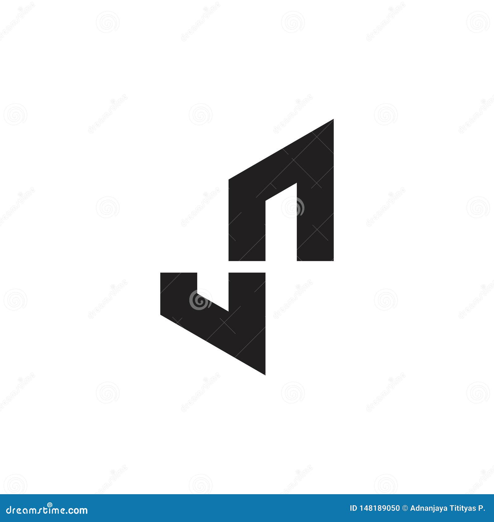 Letter Jr Simple Geometric Line Logo Vector Stock Vector - Illustration ...