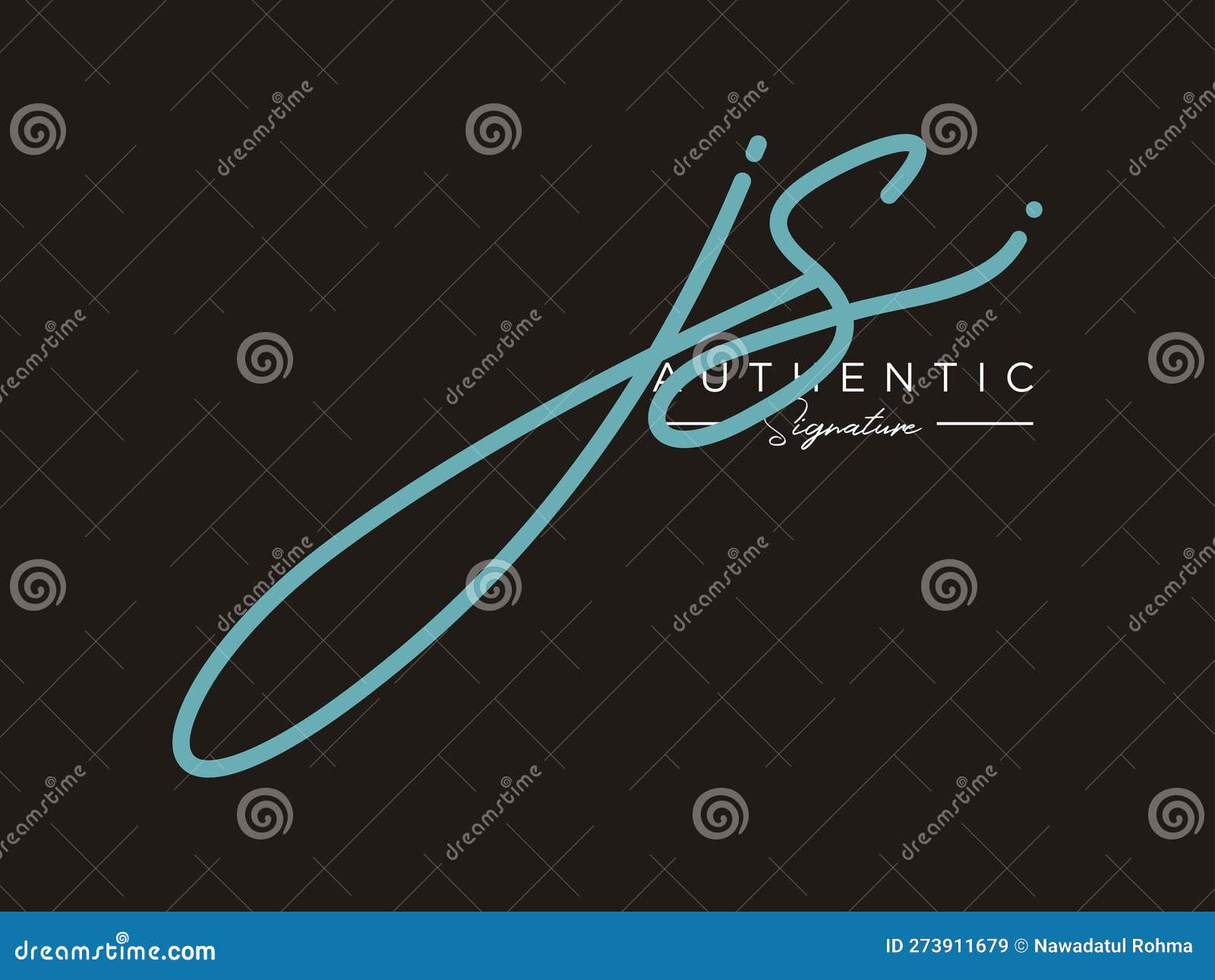 Letter JS Signature Logo Template Vector Stock Vector - Illustration of ...