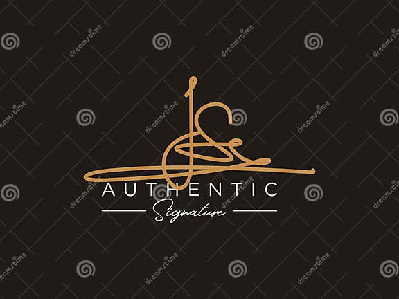 Letter JS Signature Logo Template Vector Stock Vector - Illustration of ...