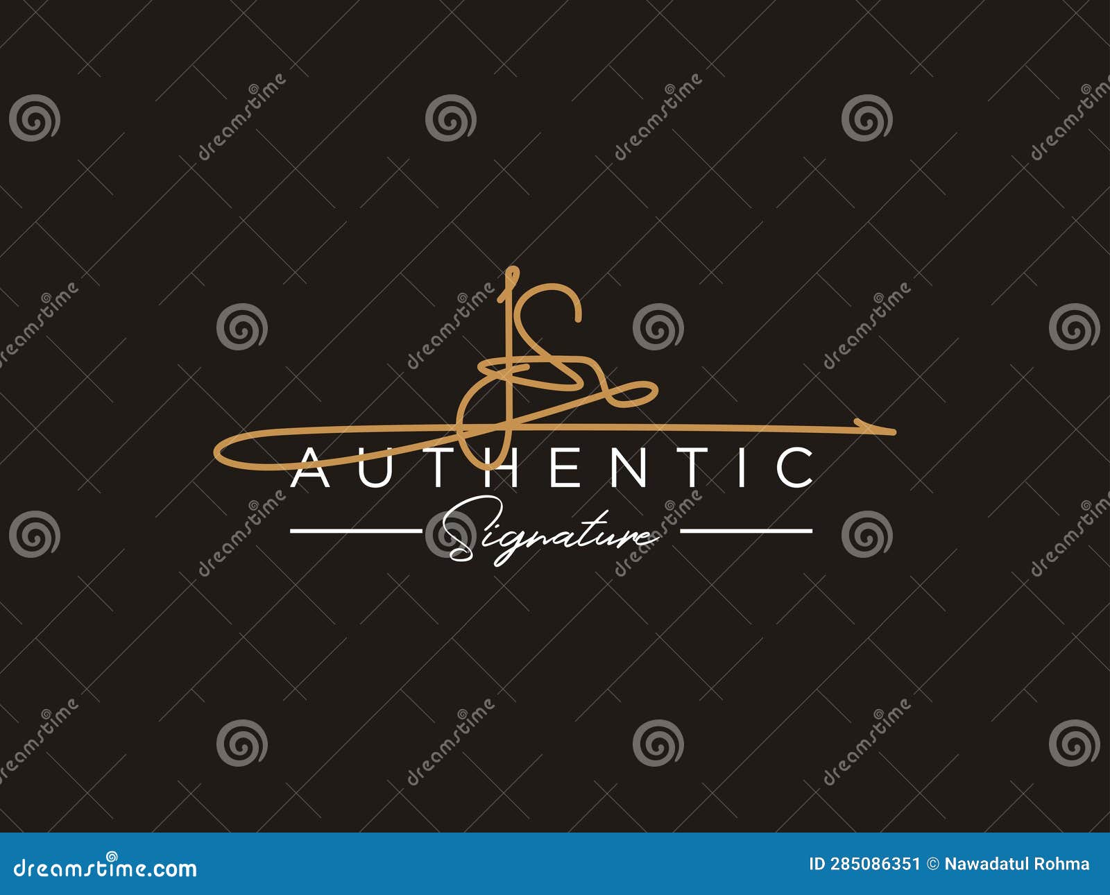 Letter JS Signature Logo Template Vector Stock Vector - Illustration of ...