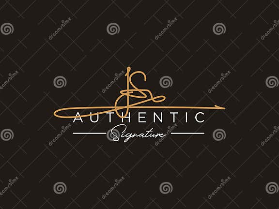 Letter JS Signature Logo Template Vector Stock Vector - Illustration of ...