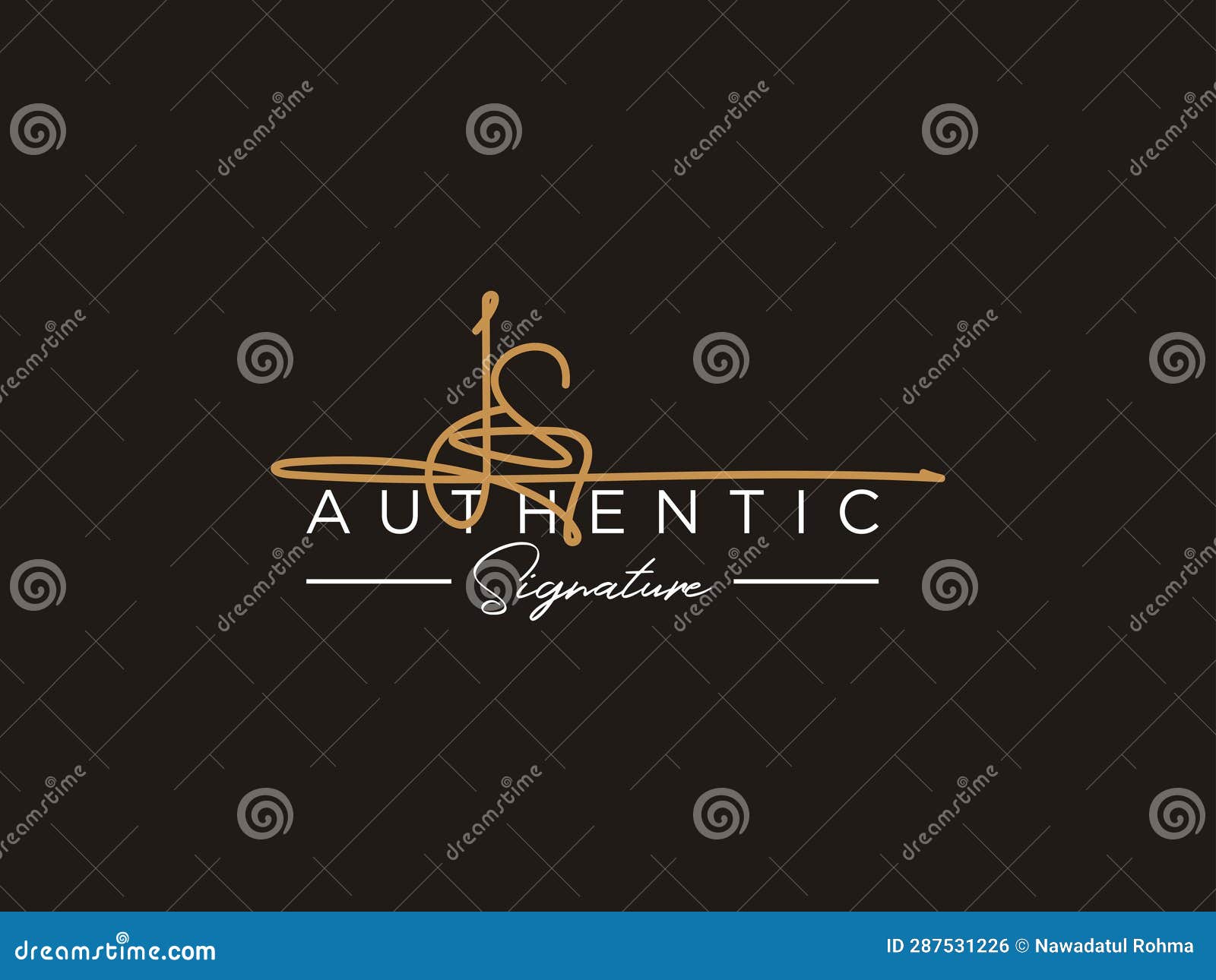 Letter JS Signature Logo Template Vector Stock Vector - Illustration of ...