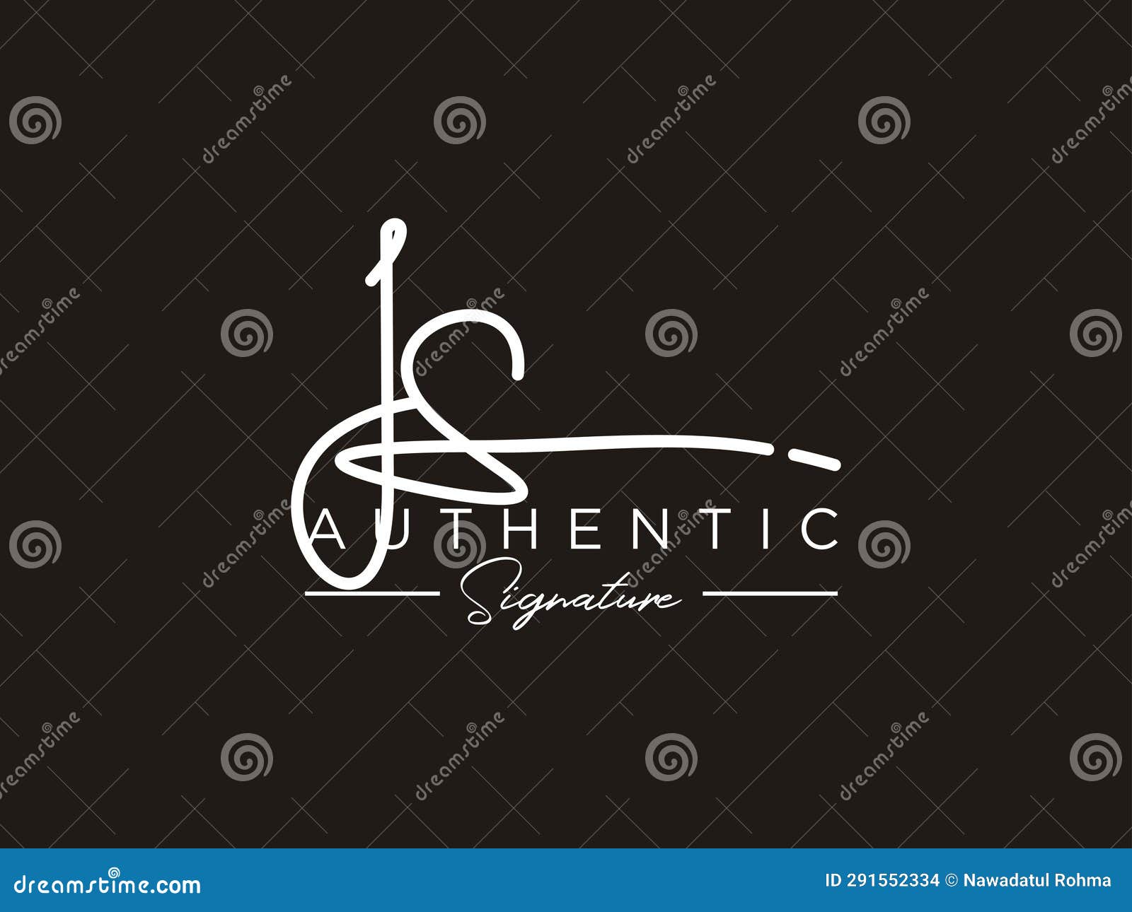 Letter JS Signature Logo Template Vector Stock Vector - Illustration of ...