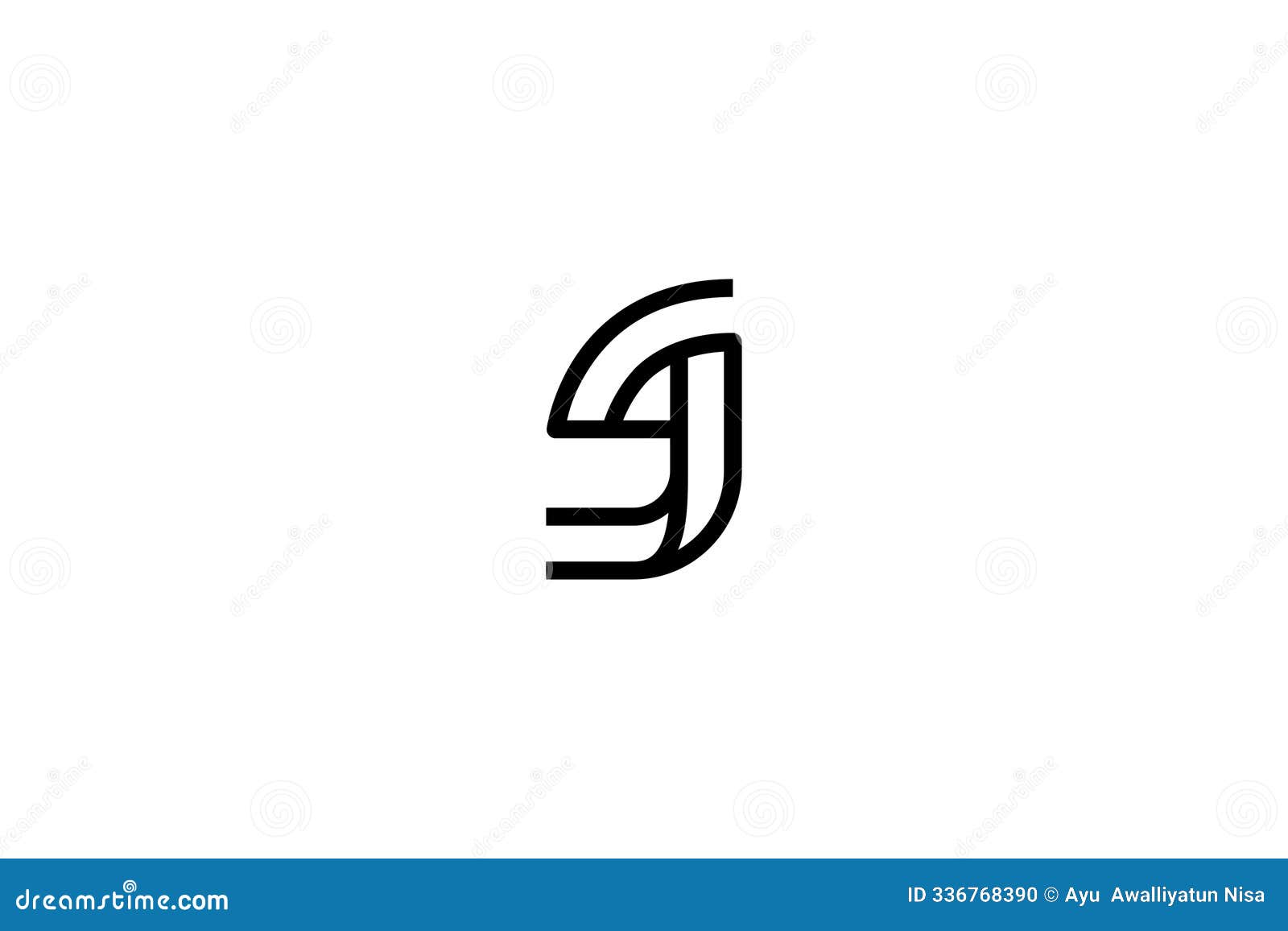 Letter JS or SJ Logo Design Vector Stock Illustration - Illustration of ...