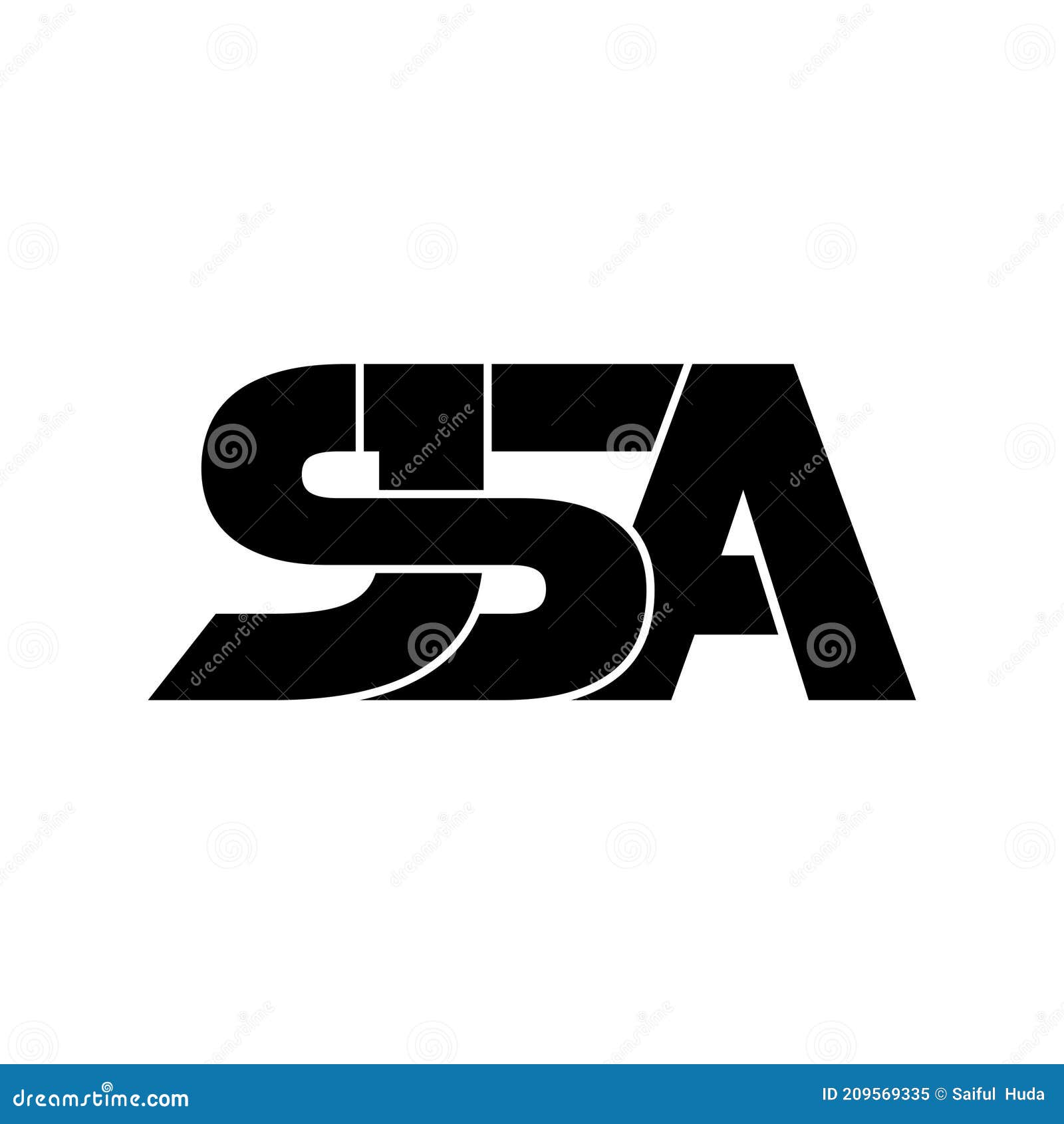 Letter JSA Simple Monogram Logo Icon Design. Stock Vector ...