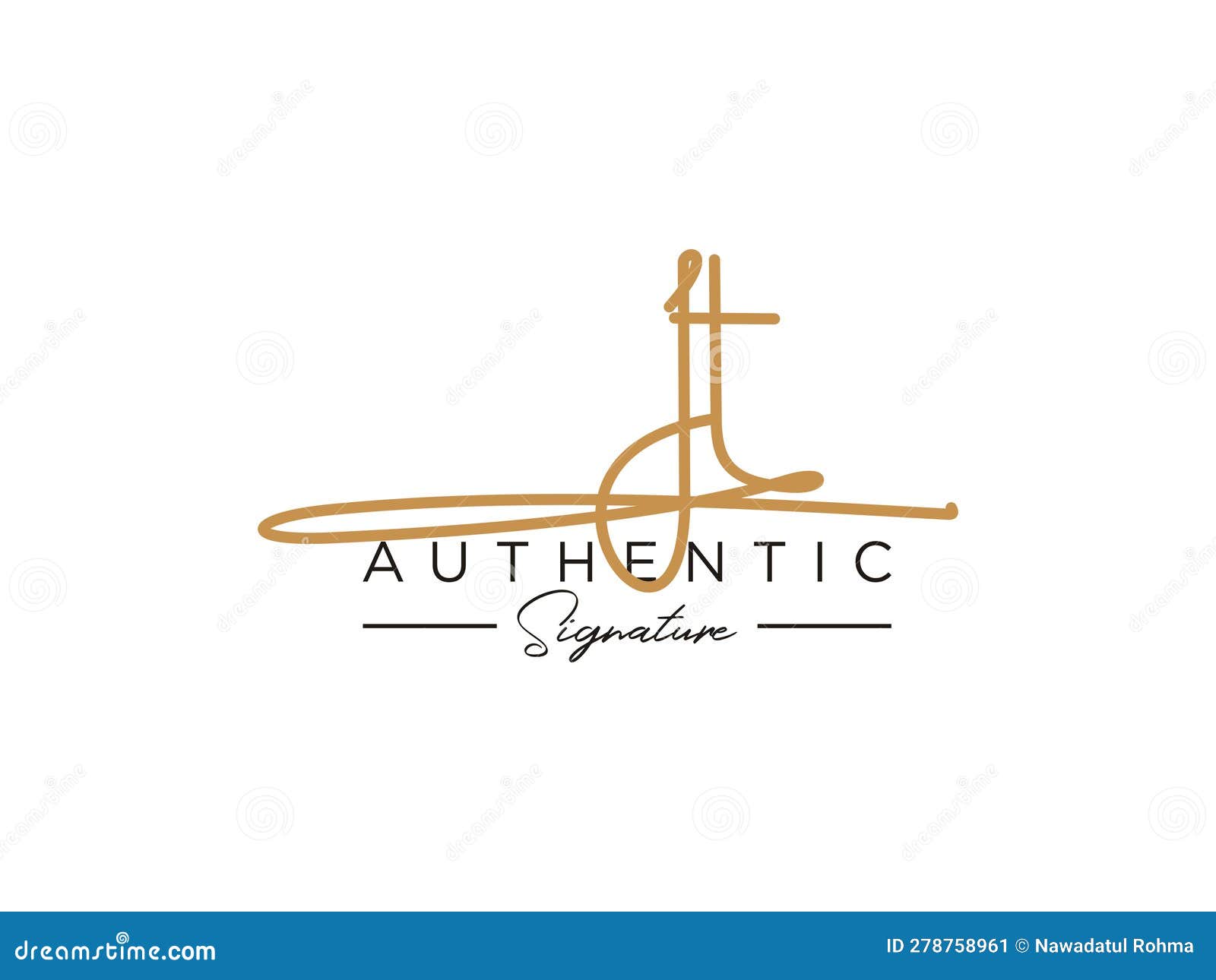 Letter JT Signature Logo Template Vector Stock Vector - Illustration of ...