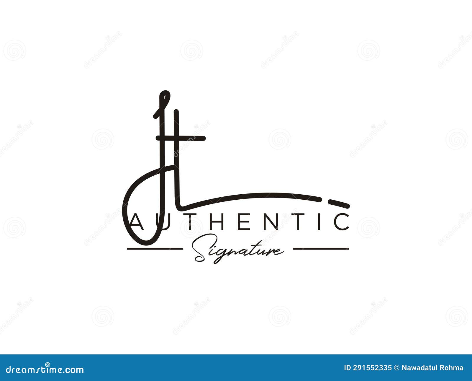 Letter JT Signature Logo Template Vector Stock Vector - Illustration of ...