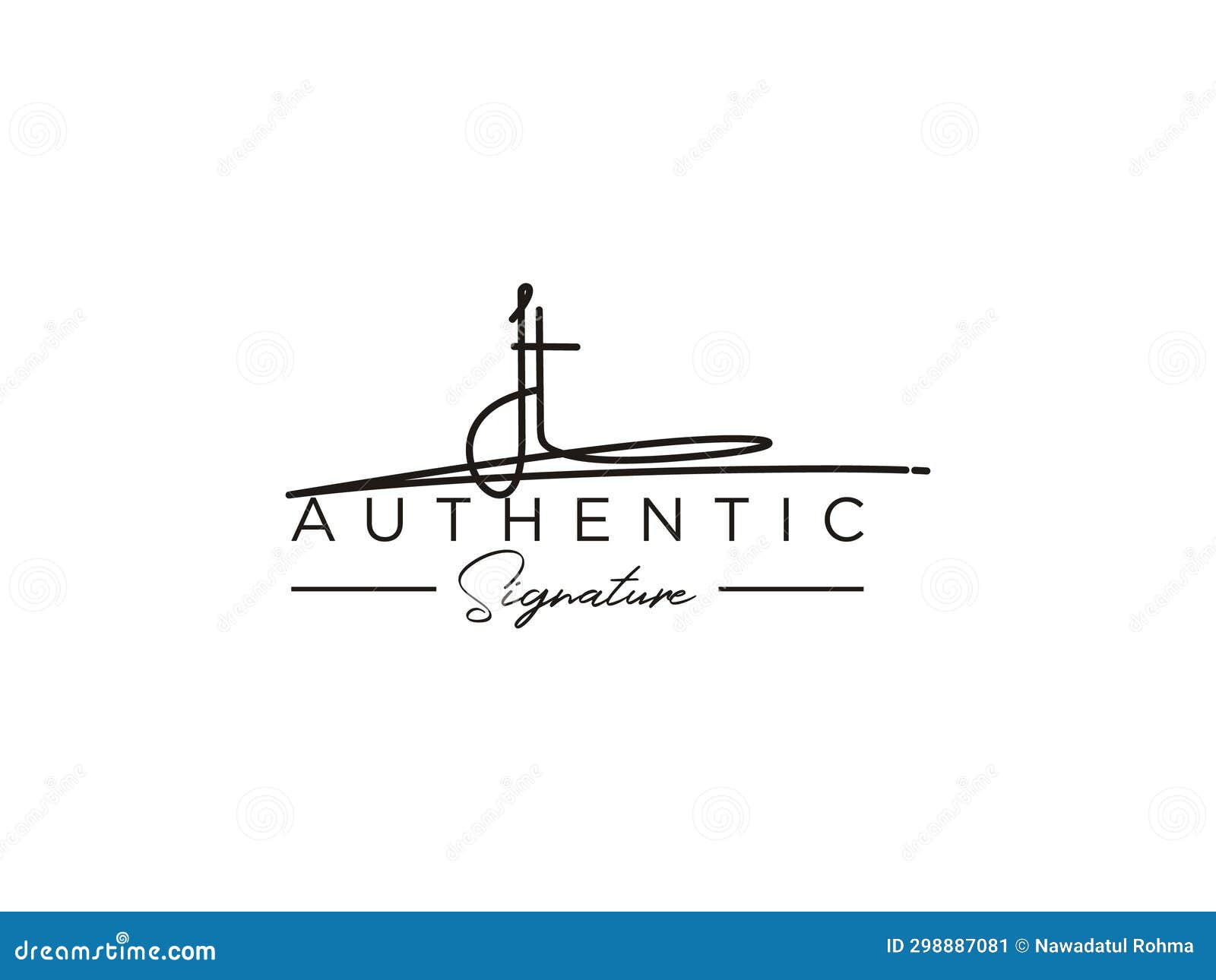 Letter JT Signature Logo Template Vector Stock Vector - Illustration of ...