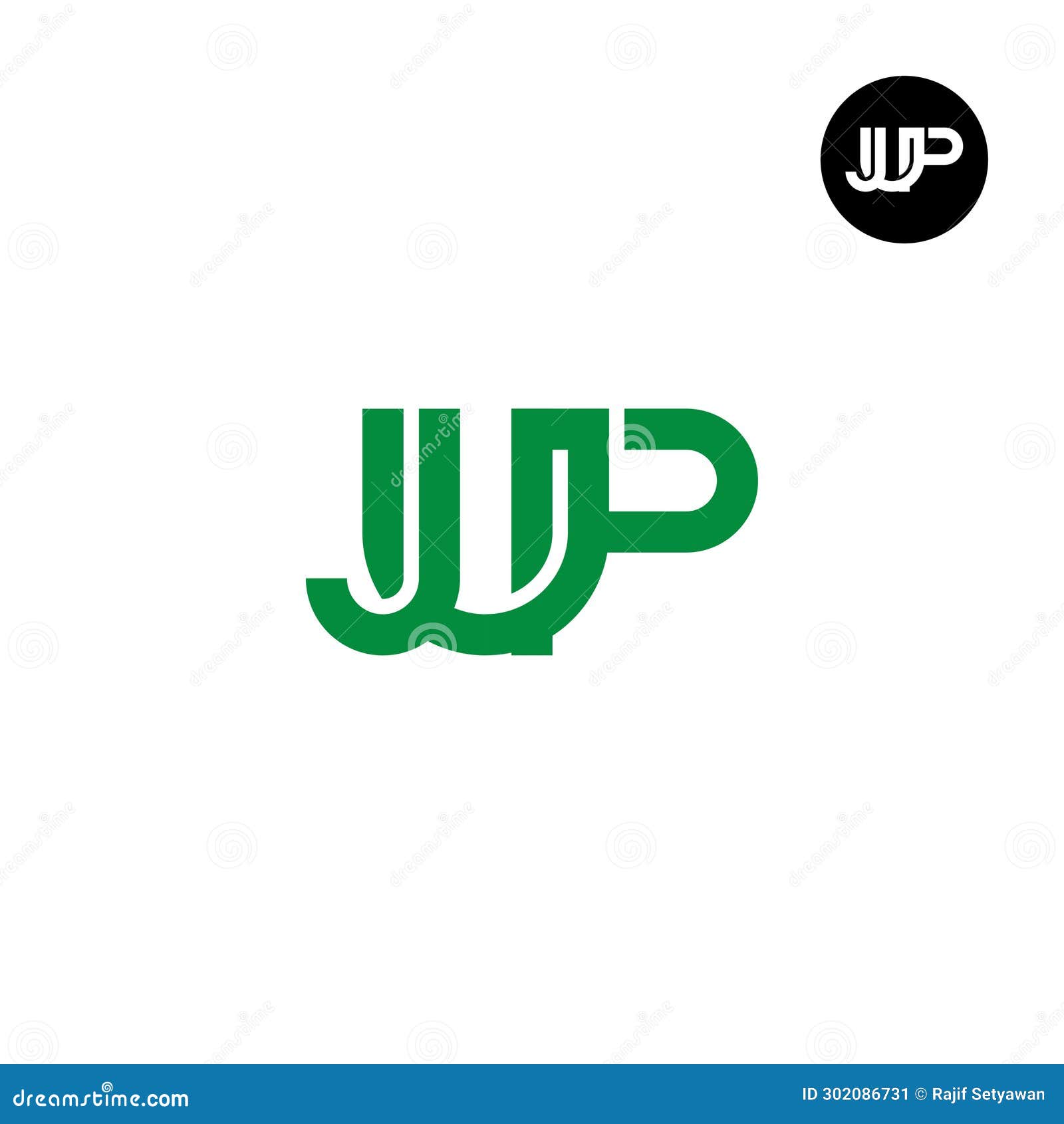 Letter JUP Monogram Logo Design Stock Vector - Illustration of simple ...