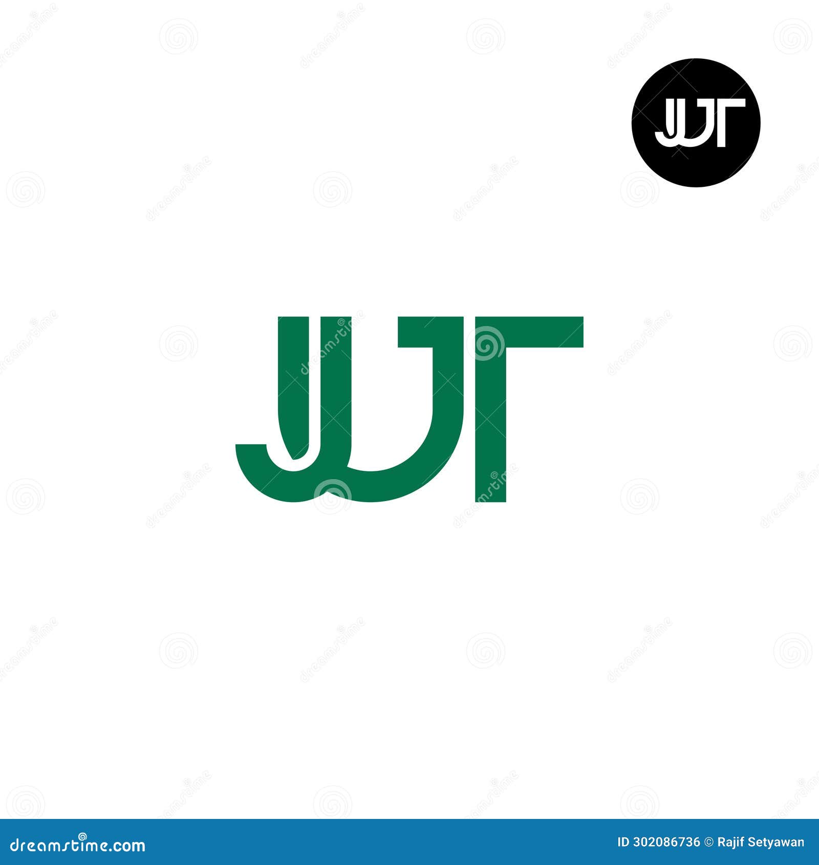 Letter JUT Monogram Logo Design Vector Illustration | CartoonDealer.com ...
