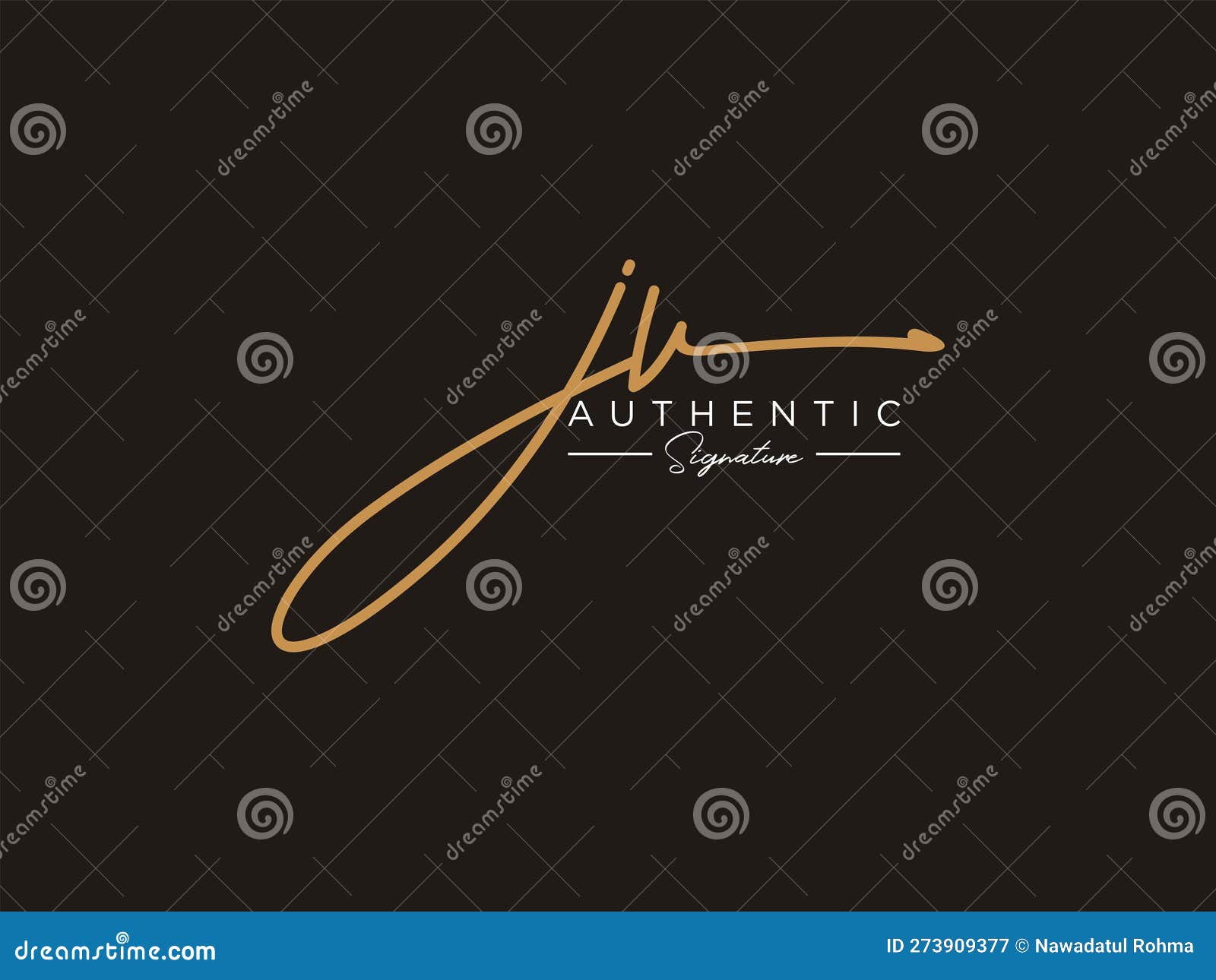 Letter JV Signature Logo Template Vector Stock Vector - Illustration of ...