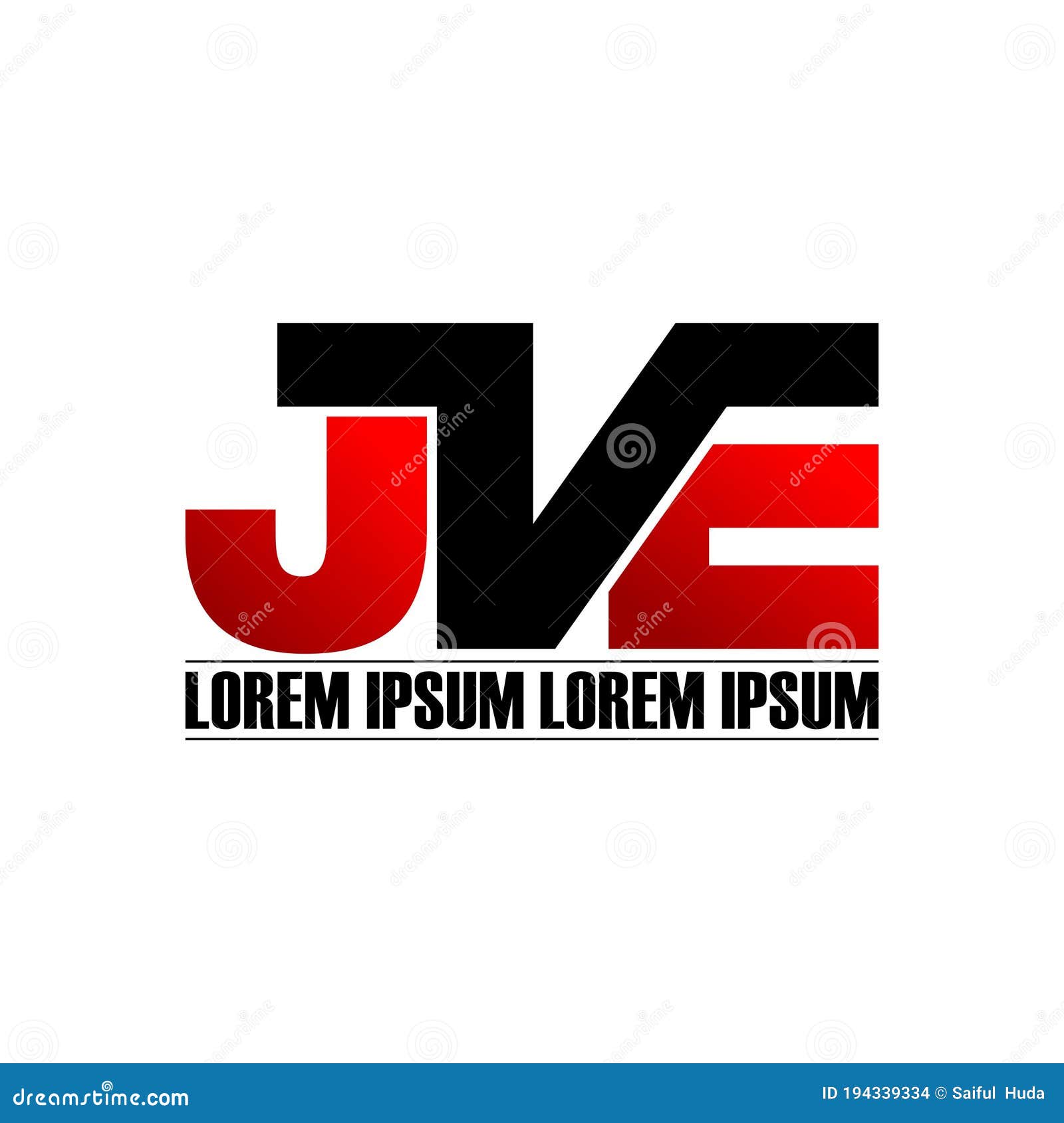 Letter JVE Simple Monogram Logo Icon Design. Stock Vector ...