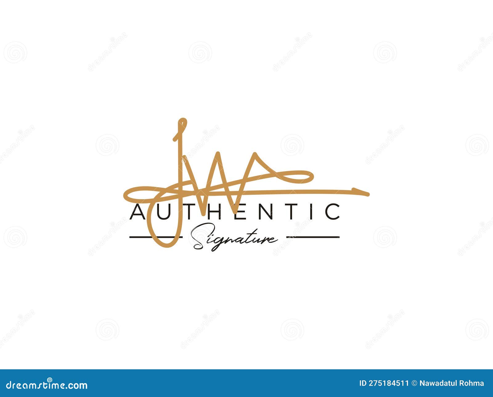 Letter JW Signature Logo Template Vector Stock Vector - Illustration of ...