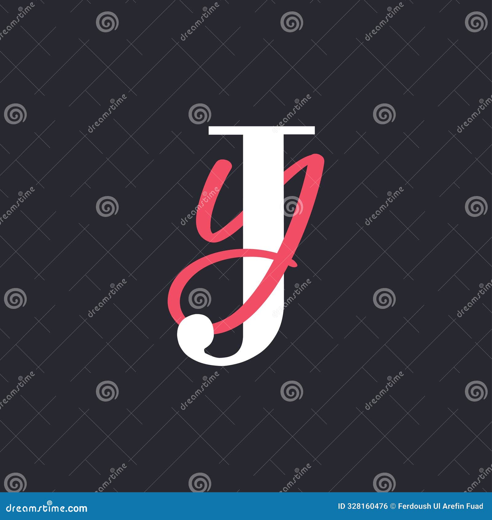 Letter JY Logo. Perfectly Blended Initials JY Letter Logo Design Stock ...