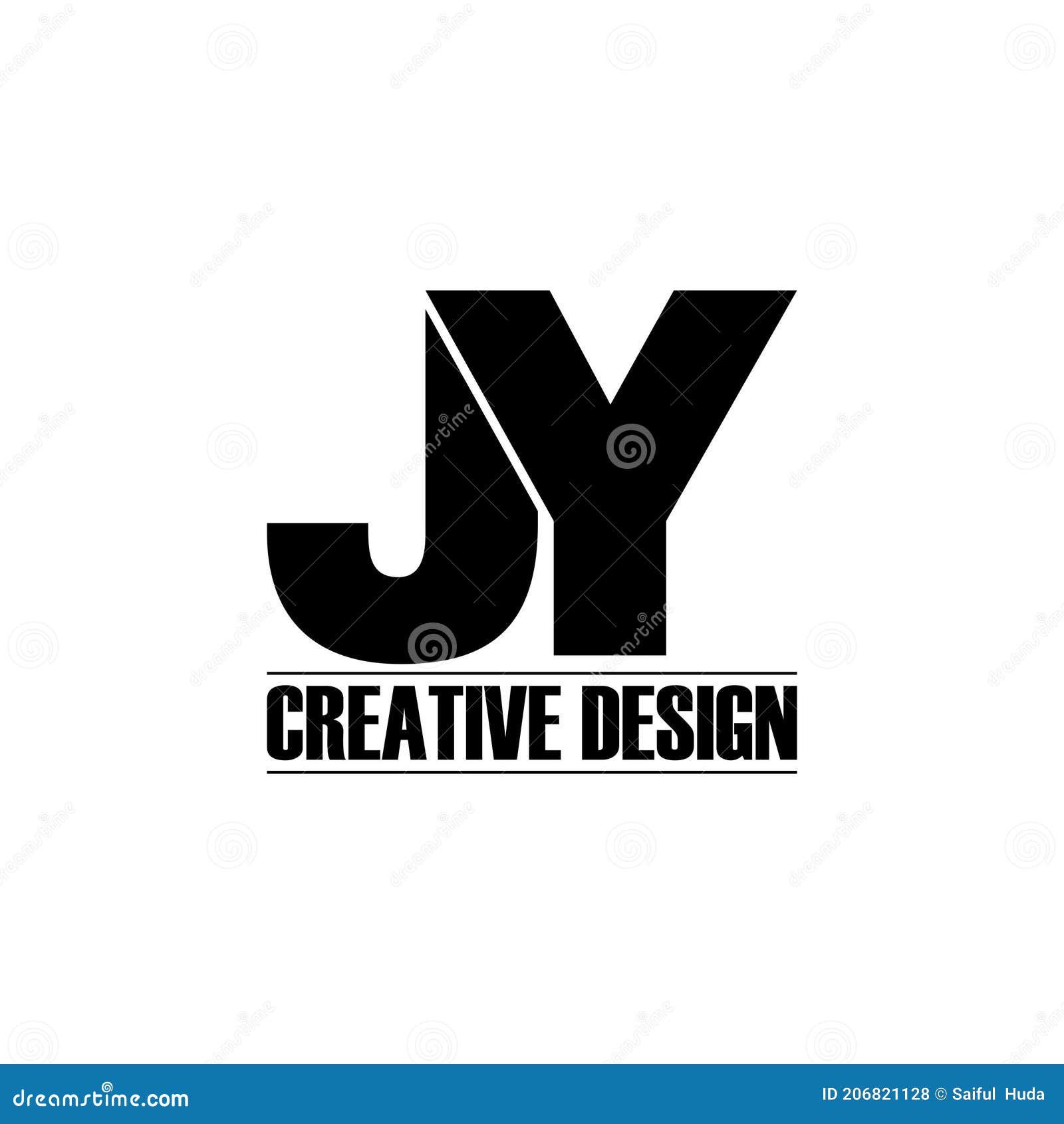 Letter JY Simple Monogram Logo Icon Design. Stock Vector - Illustration ...