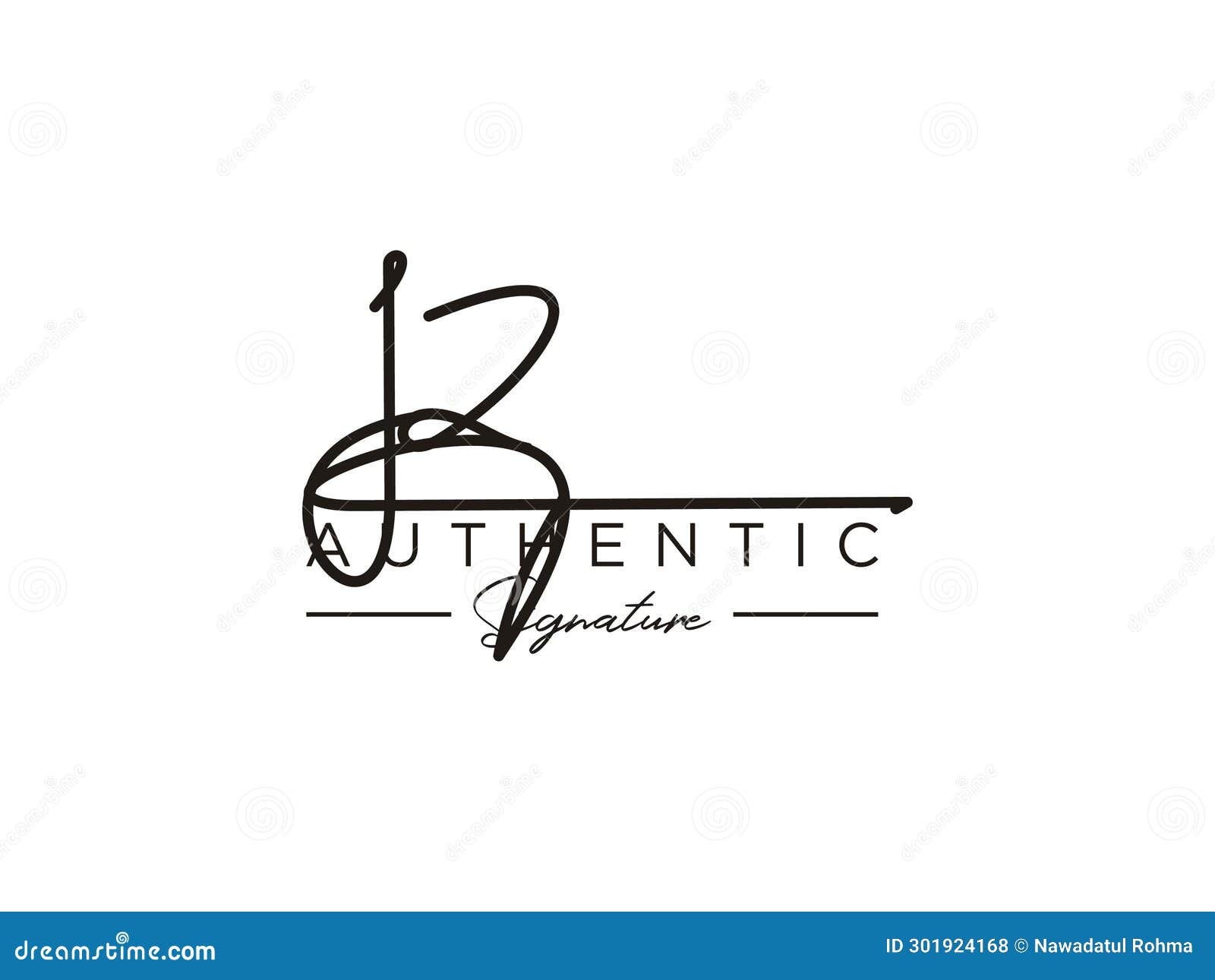 Letter JZ Signature Logo Template Vector Stock Vector - Illustration of ...