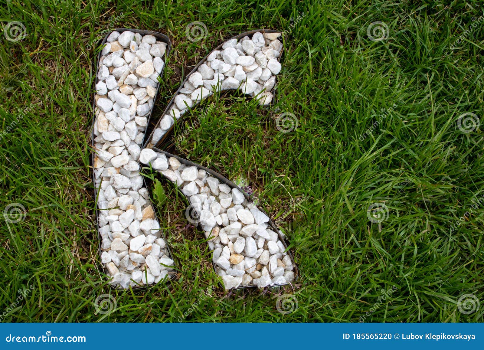 The Letter K, an Alphabet of White Gravel Stones Stock Photo - Image of ...
