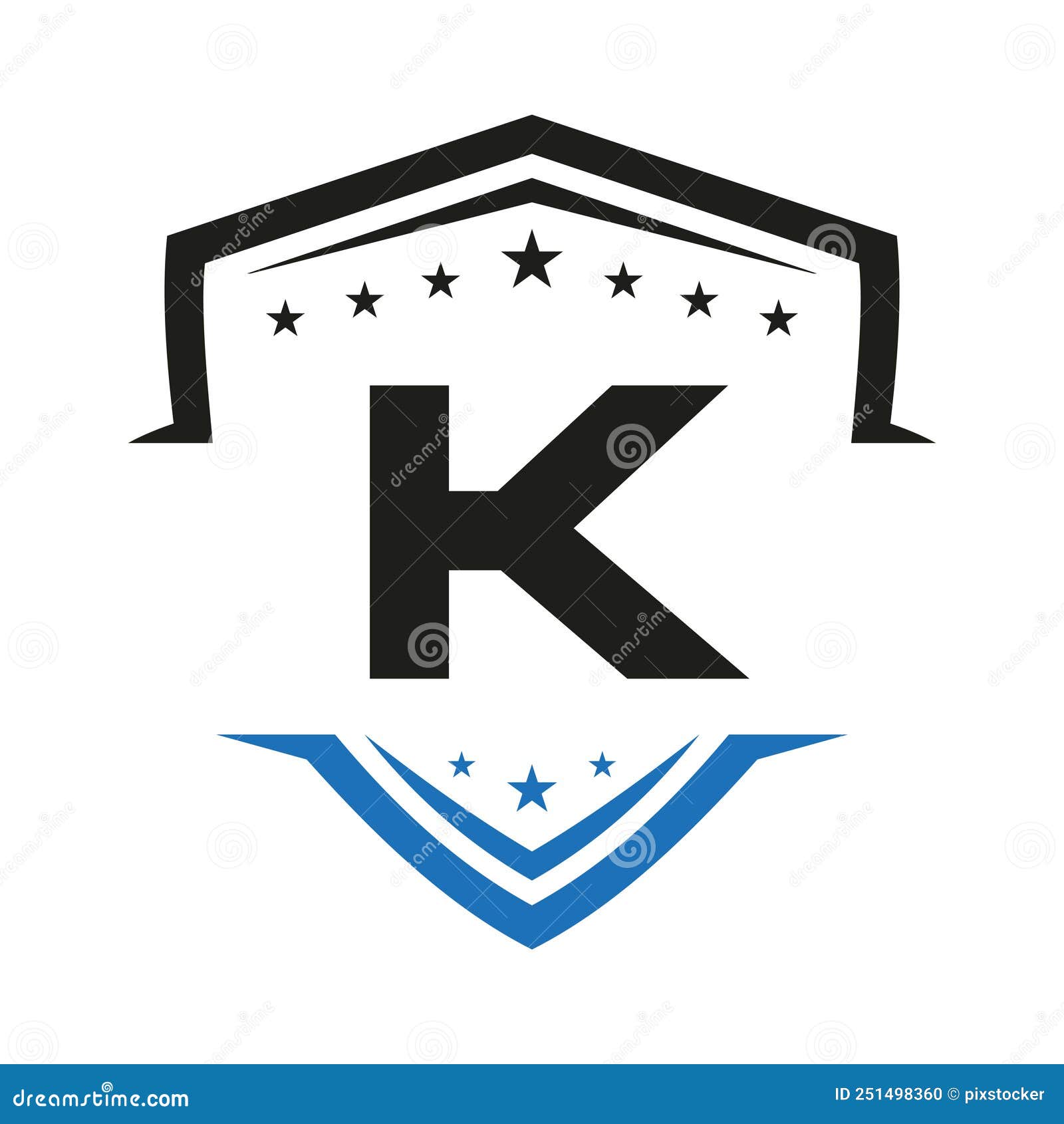 Letter K Automotive Shield Logo Vector Template. Transportation Logo ...