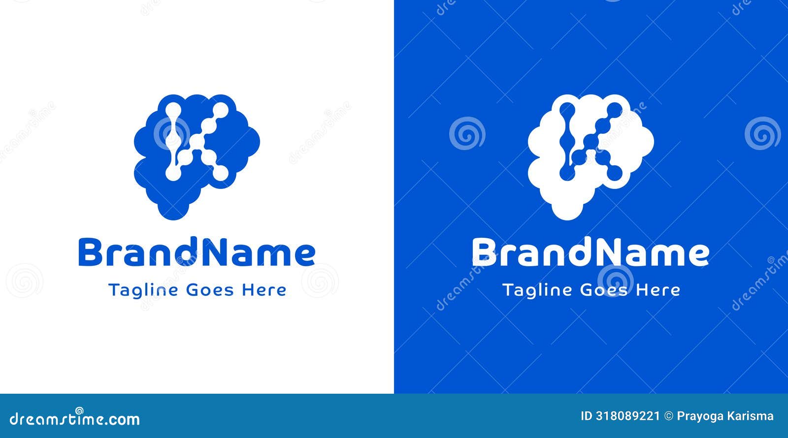 Letter K Brain Logo, Suitable for Any Business Stock Vector ...