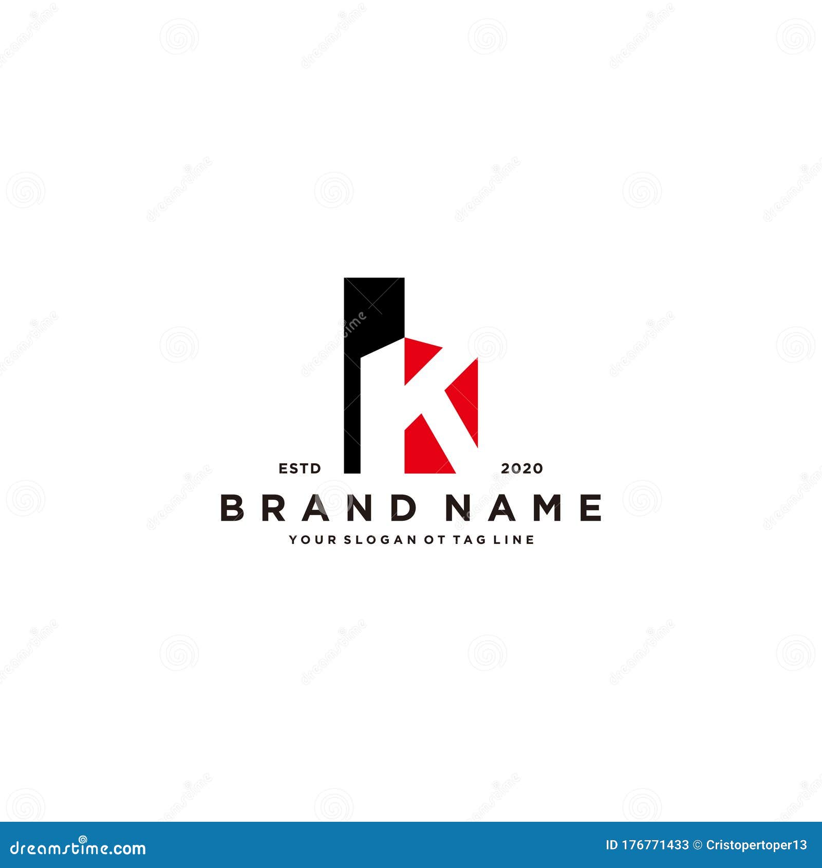 Letter K and Building Logo Design Vector Stock Vector - Illustration of ...
