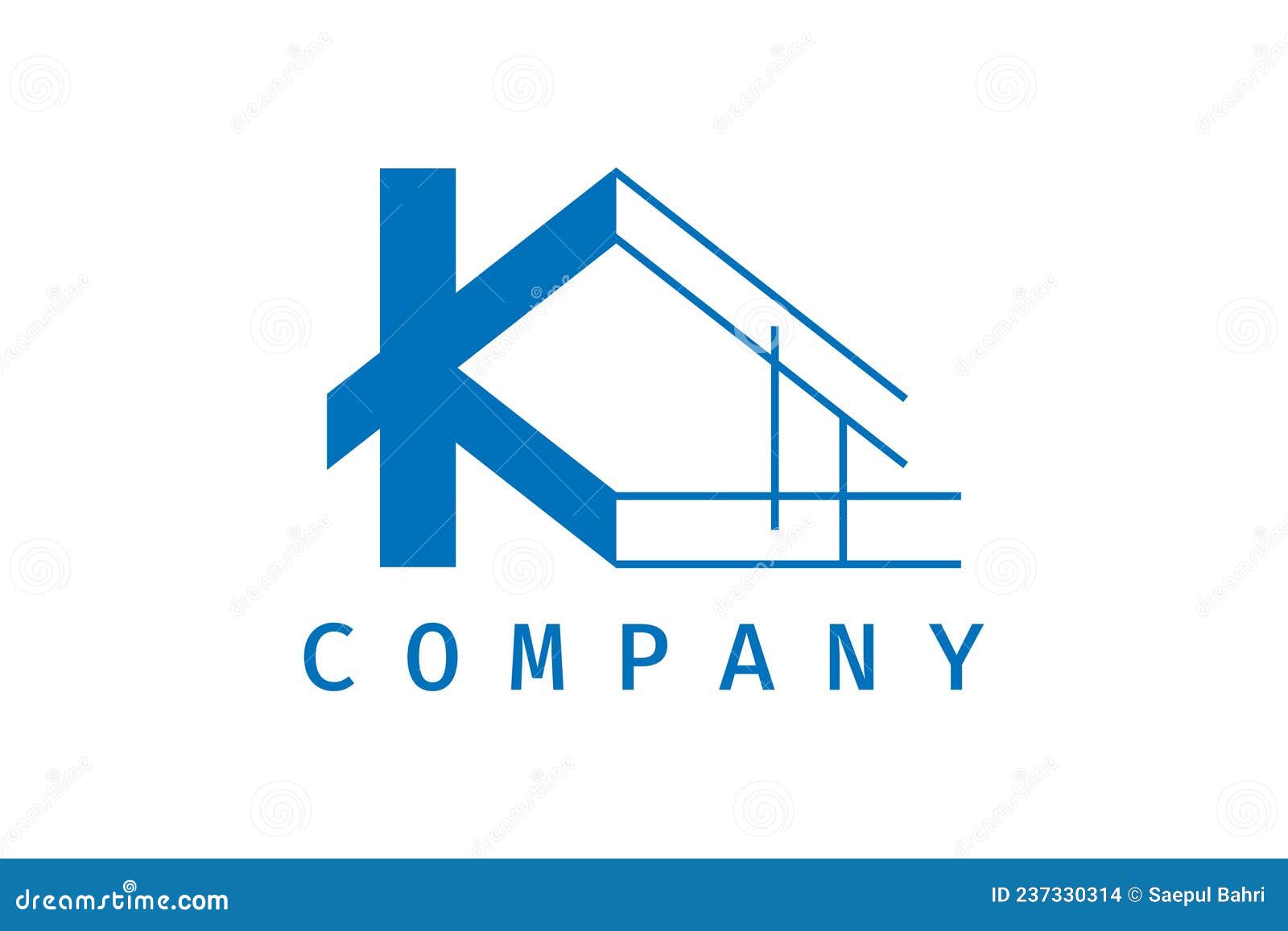 Letter K Construction Vector Logo Design Template Stock Vector ...