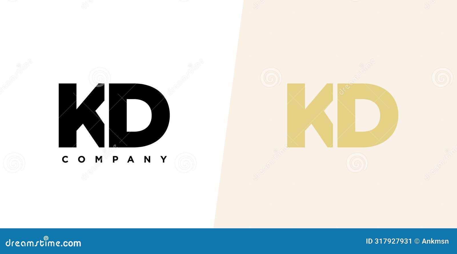 Letter K and D, KD Logo Design Template. Minimal Monogram Initial Based ...