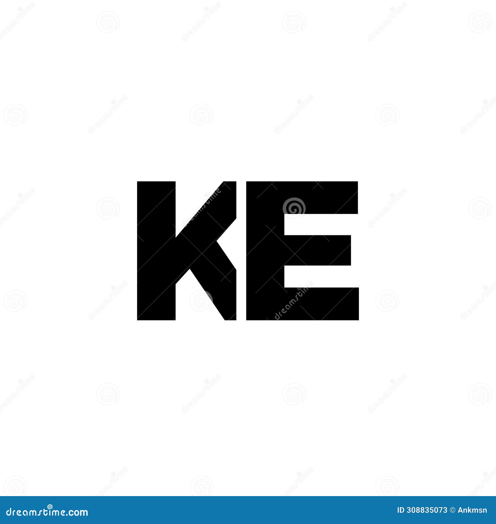 Letter K And E, KE Logo Design Template. Minimal Monogram Initial Based ...