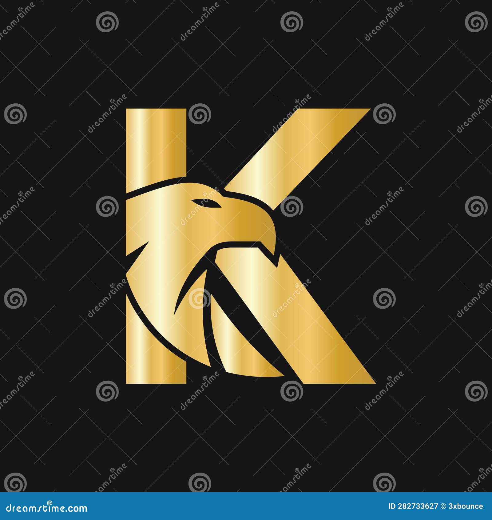 Letter K Eagle Logo Design. Transportation Symbol Vector Template Stock Vector - Illustration of ...