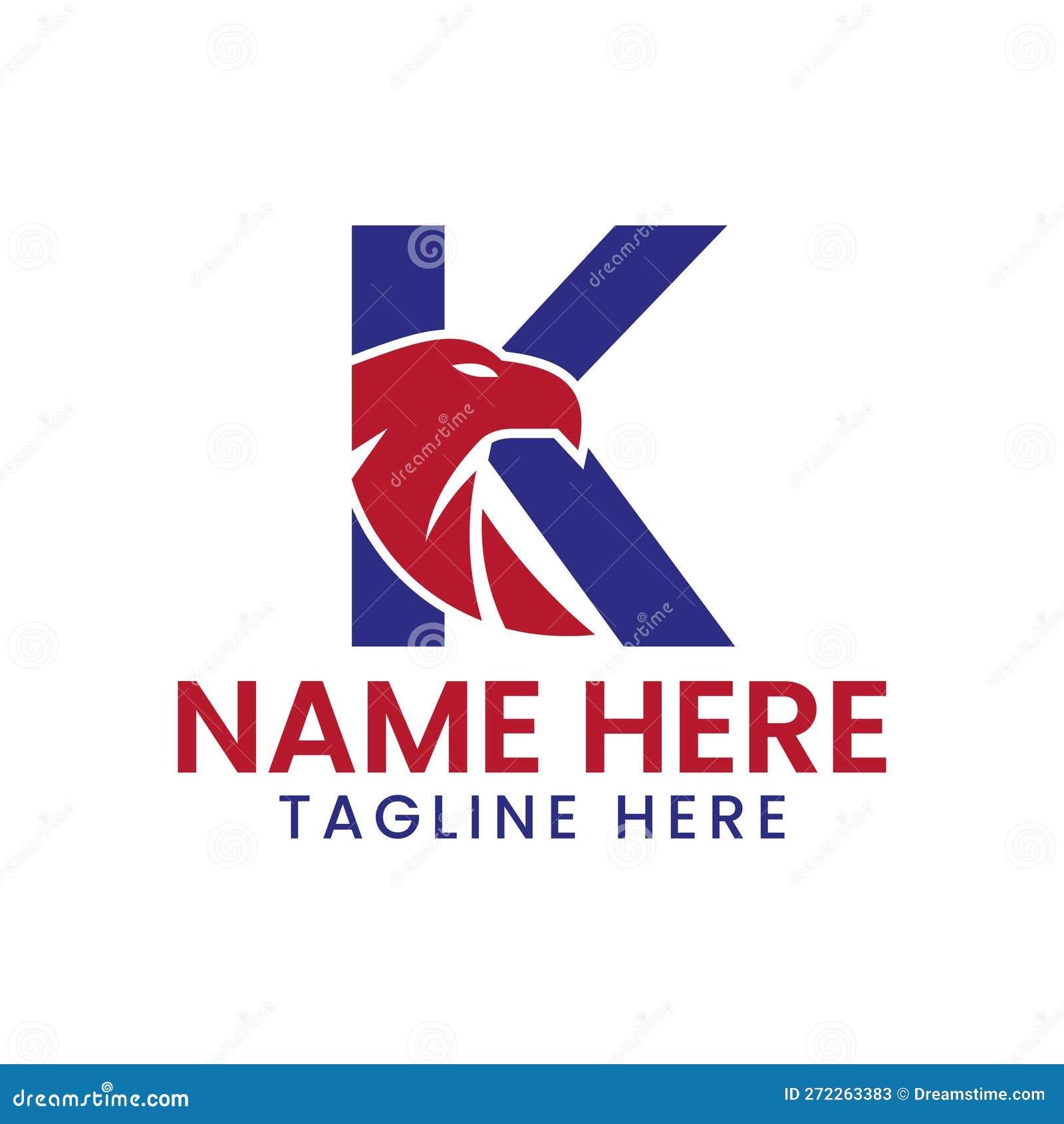 Letter K Eagle Logo Design Vector Template Stock Vector - Illustration of alphabet, form: 272263383