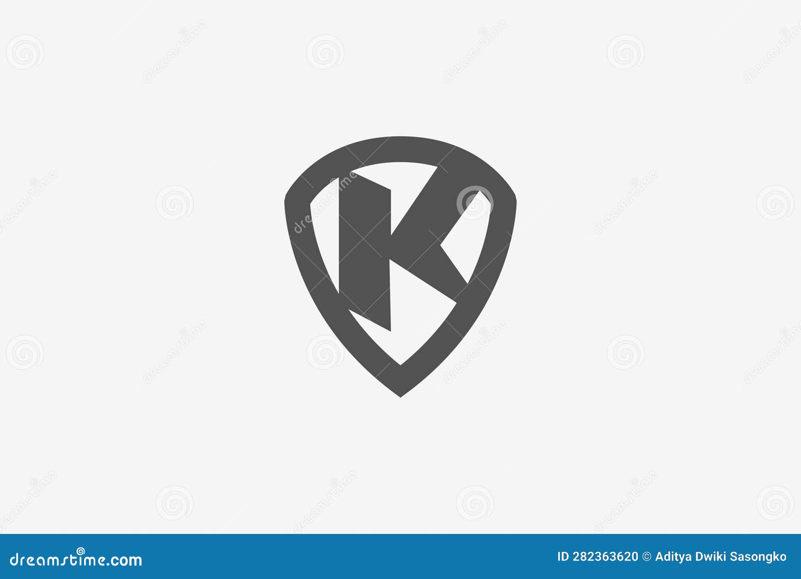 Letter K emblem logo stock vector. Illustration of symbol - 282363620