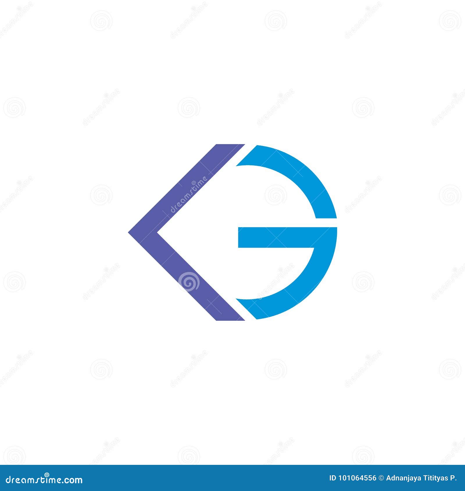 Letter k g logo stock vector. Illustration of alphabet - 101064556