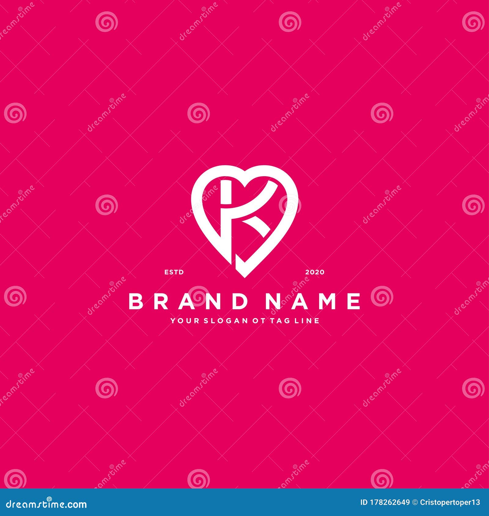 Letter K Heart Logo Icon Design Vector Stock Vector - Illustration of ...