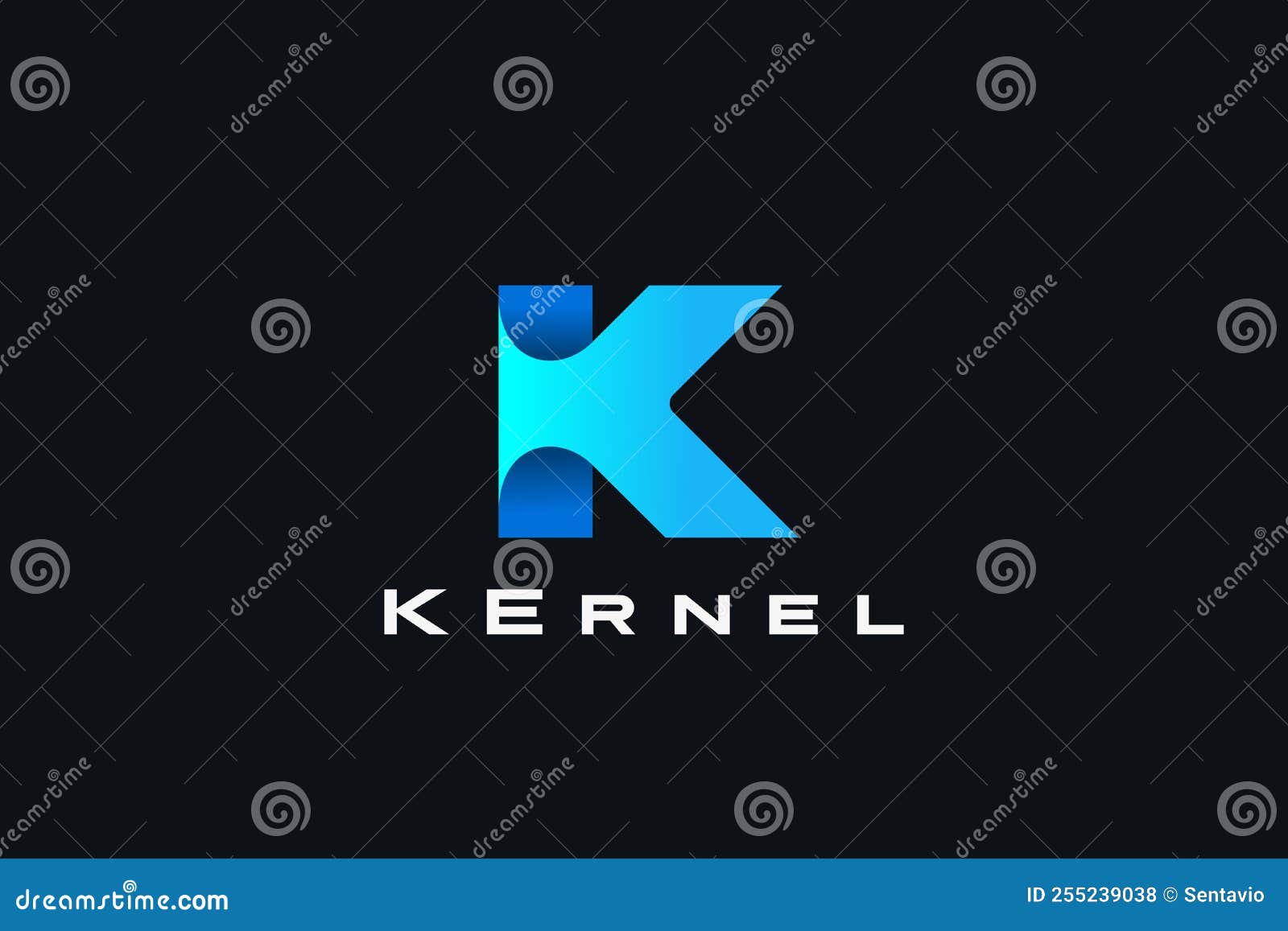 Letter K Logo Design Vector Template. Monogram Logotype Concept Icon ...