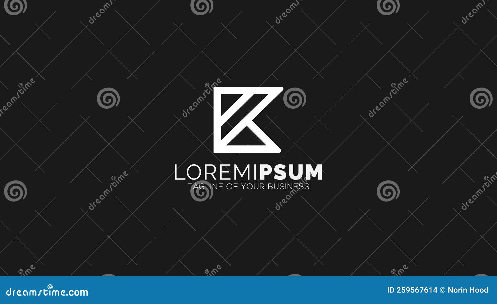 Abstract Letter K Logo Design. Flat Vector Logo Design Template Element ...