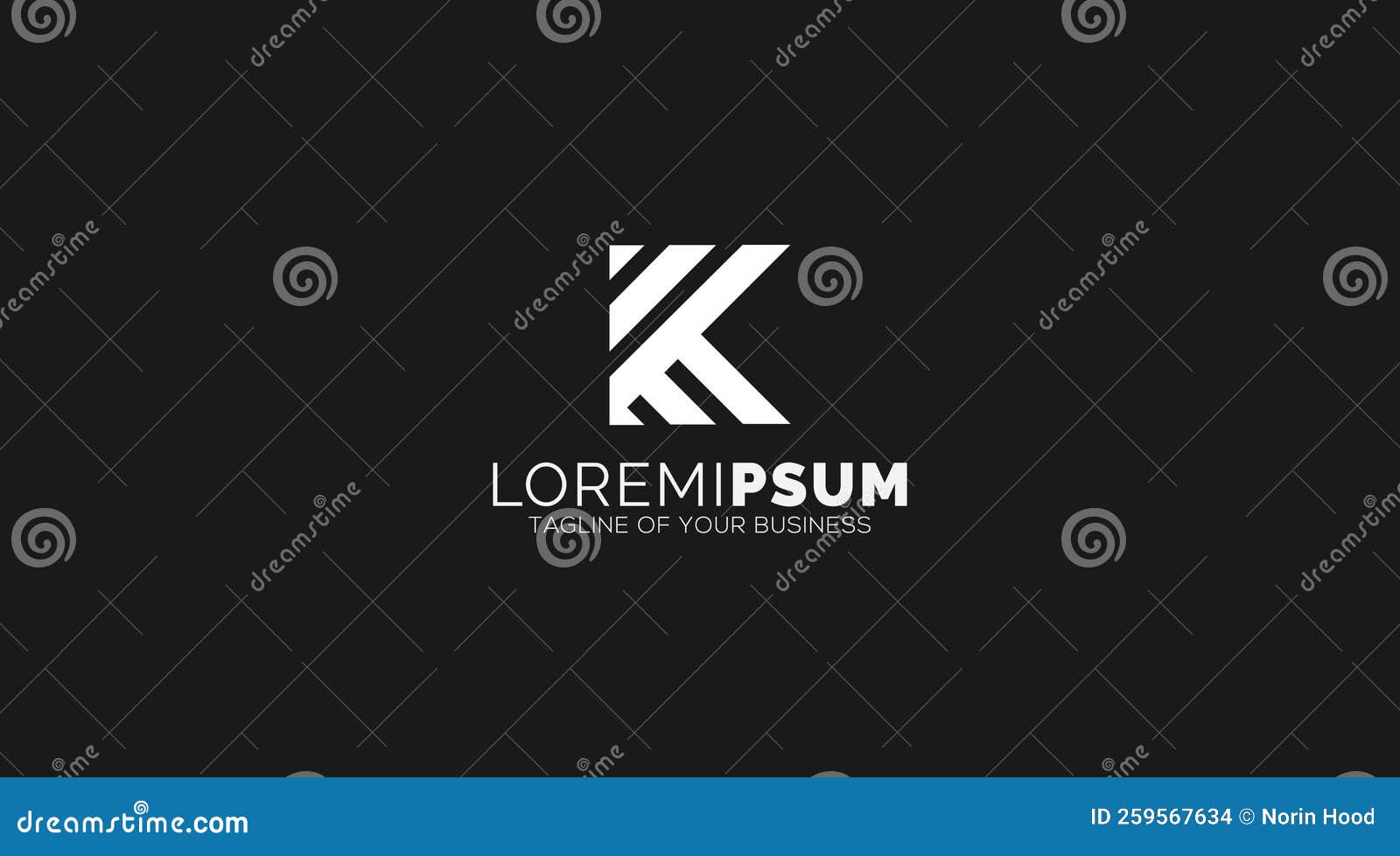 Abstract Letter K Logo Design. Flat Vector Logo Design Template Element ...