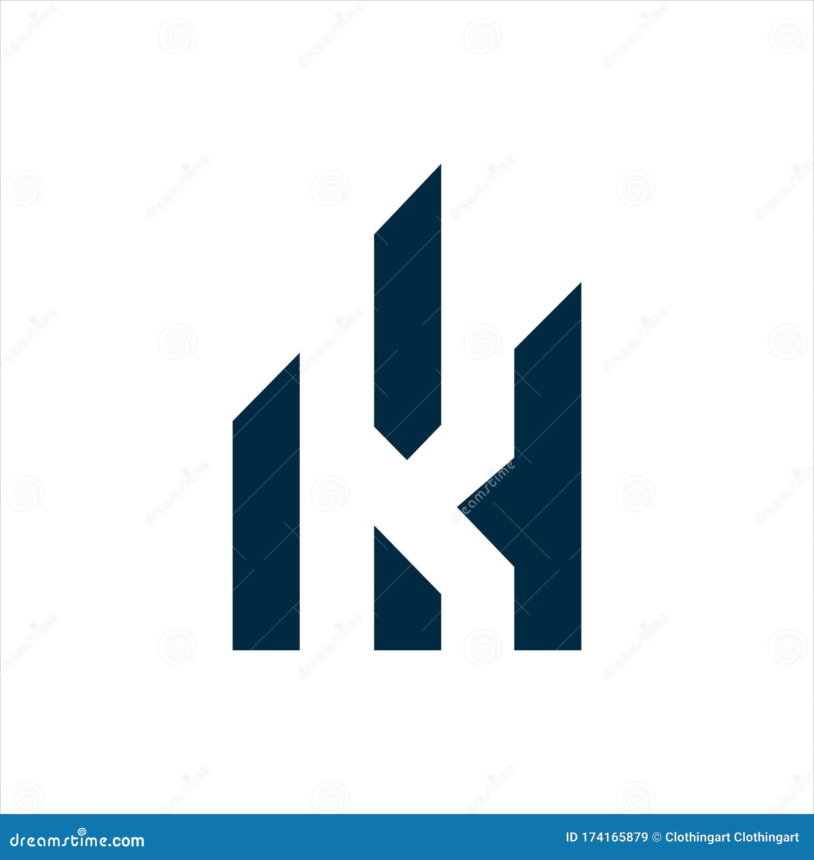 Letter K Logo Vector Graphic Modern Stock Vector - Illustration of ...