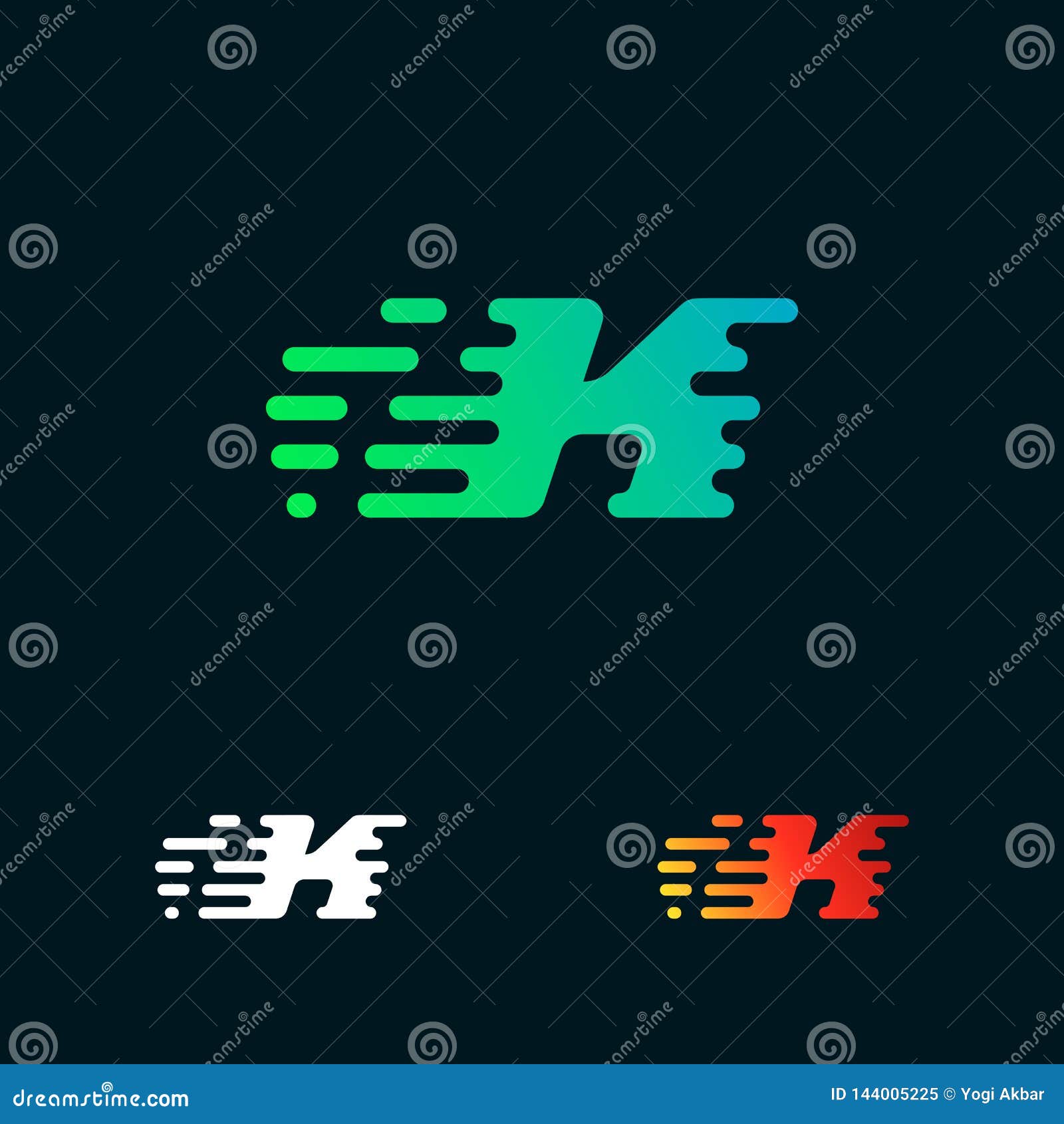 Letter K Modern Speed Shapes Logo Design Vector Stock Vector ...